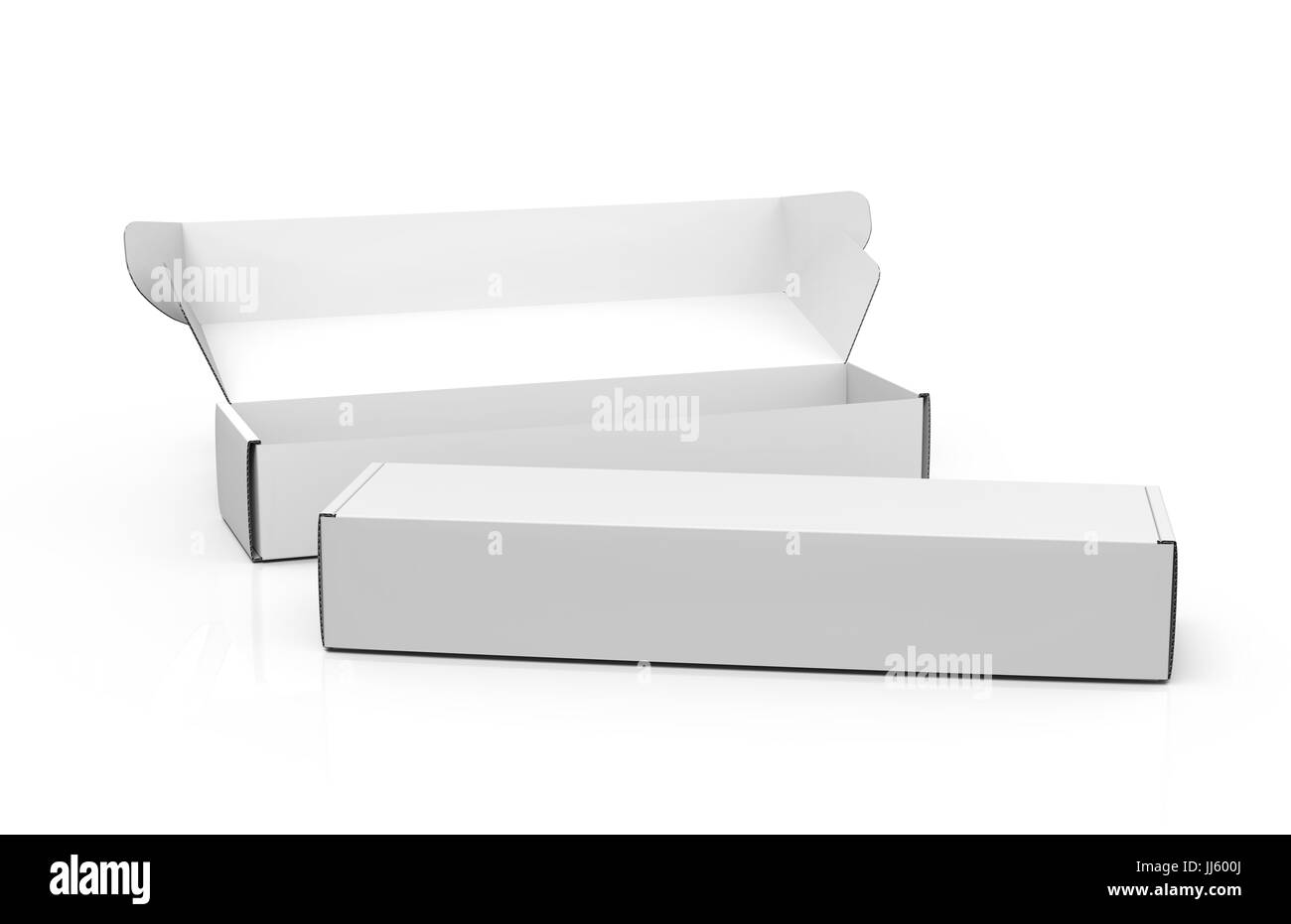 Blank paper box mock up, packaging elements for design uses in 3d ...