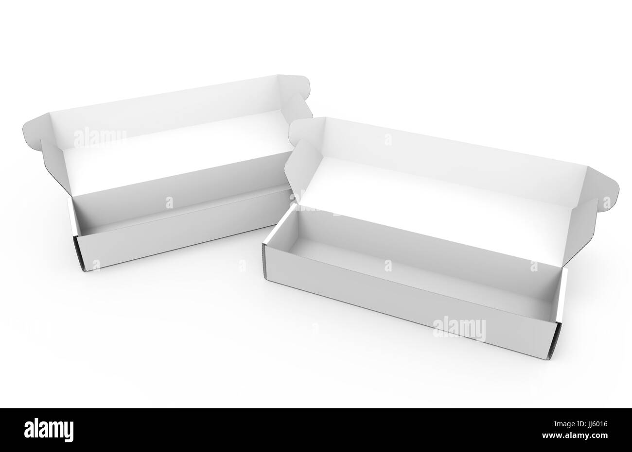 Blank paper box mock up, packaging elements for design uses in 3d ...