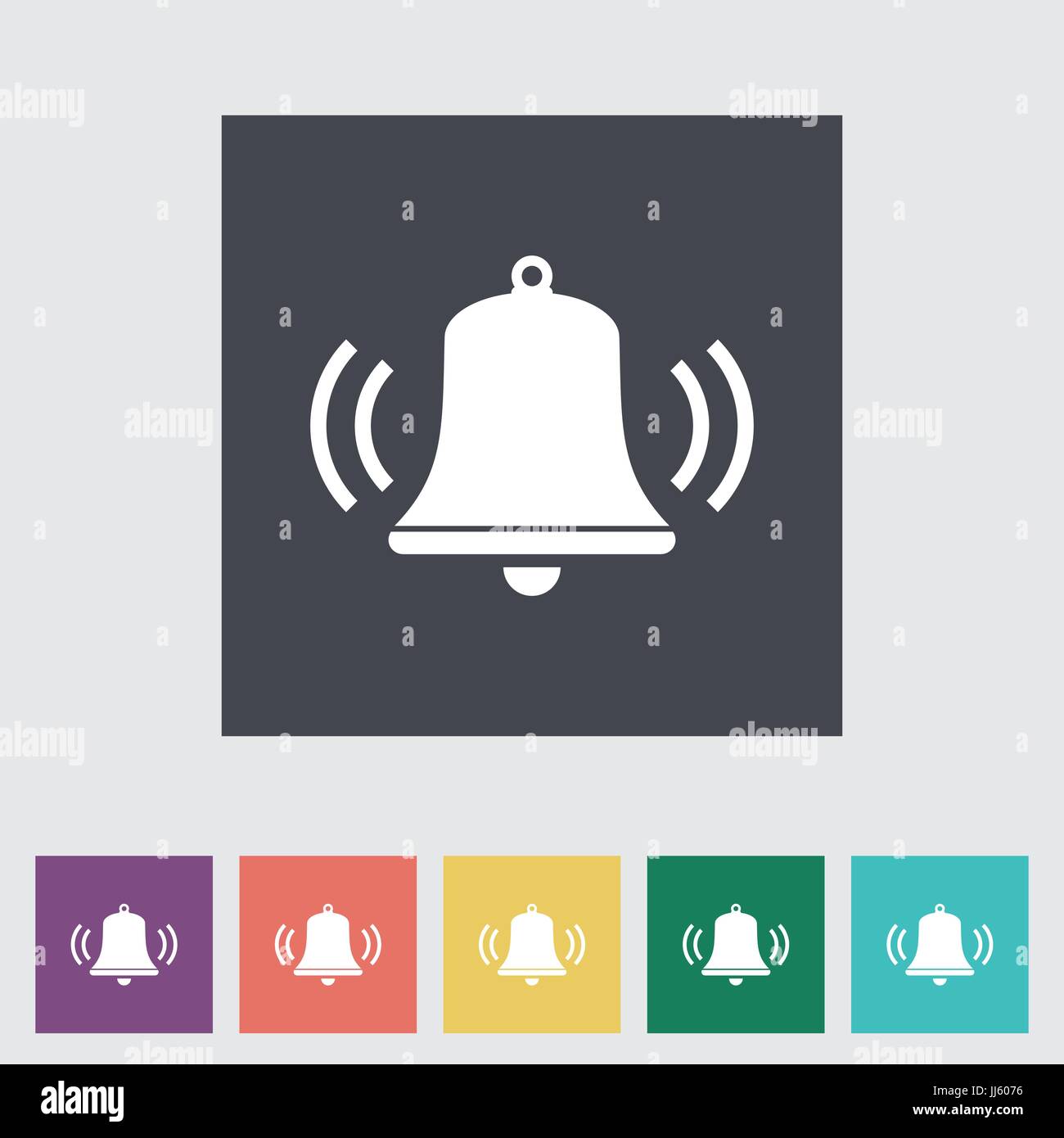 Bell flat icon. Vector illustration EPS Stock Vector Image & Art - Alamy