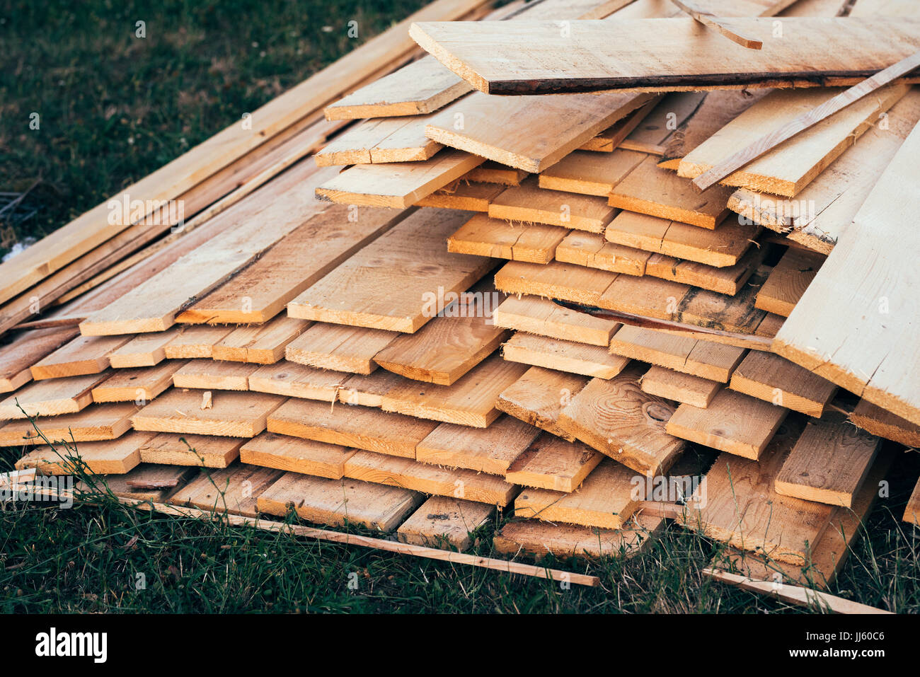 Pile stack stacked planks hi-res stock photography and images - Alamy