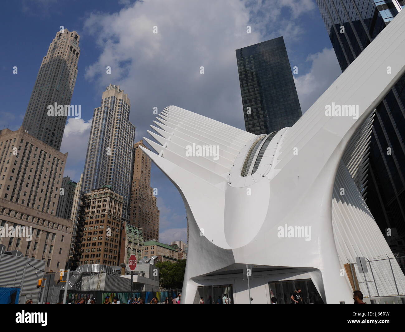 The Oculus, a train station in the form of a dove spreading its wings ...
