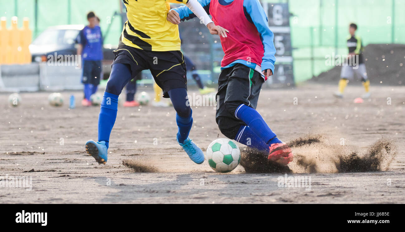 Practice at Soccer Club Stock Photo - Alamy