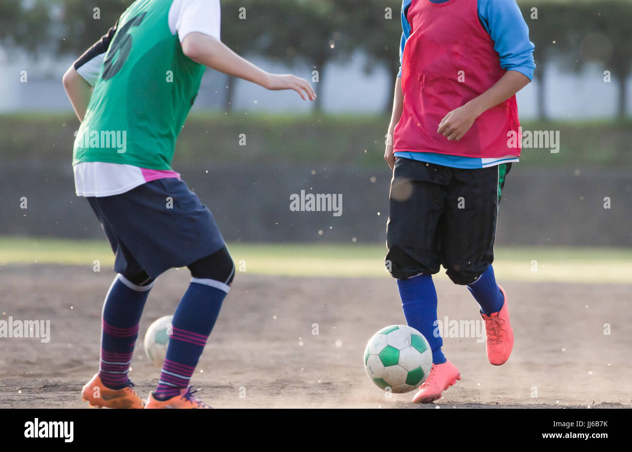 Practice at Soccer Club Stock Photo - Alamy