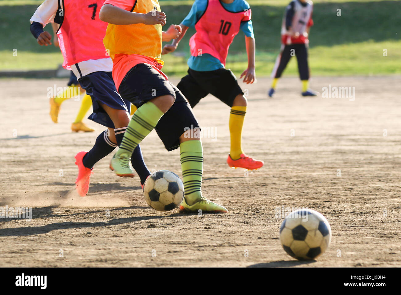 Practice at Soccer Club Stock Photo - Alamy