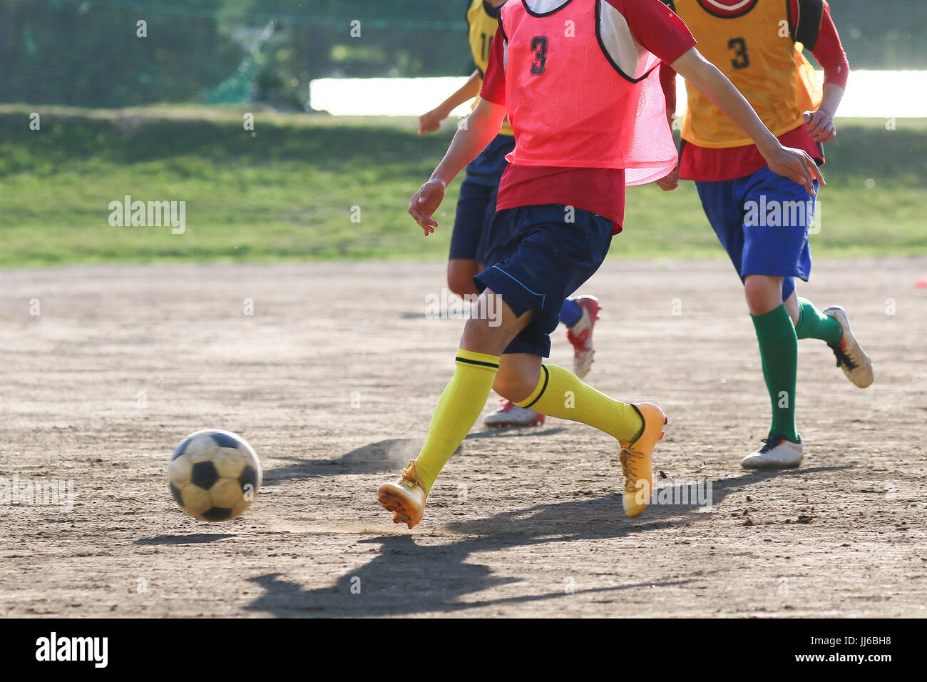 Practice at Soccer Club Stock Photo - Alamy