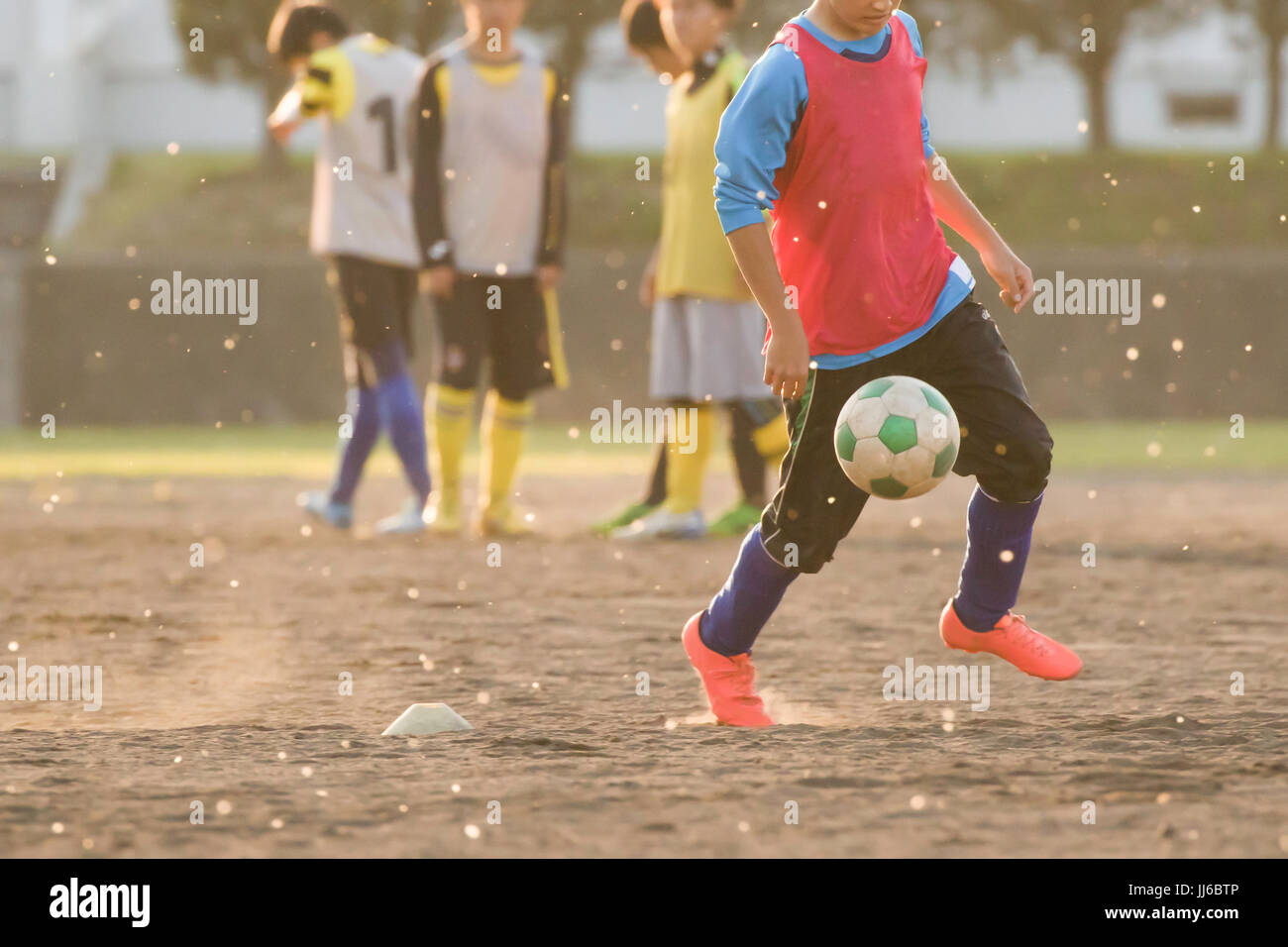 Practice at Soccer Club Stock Photo - Alamy