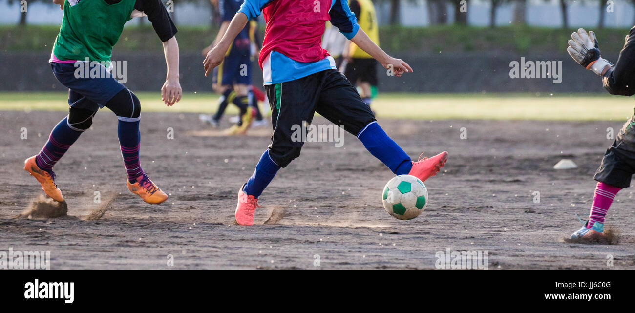 Practice at Soccer Club Stock Photo - Alamy