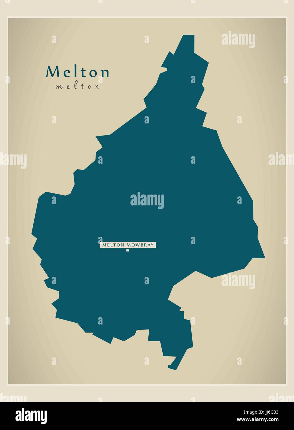 Vector map of melton hi-res stock photography and images - Alamy