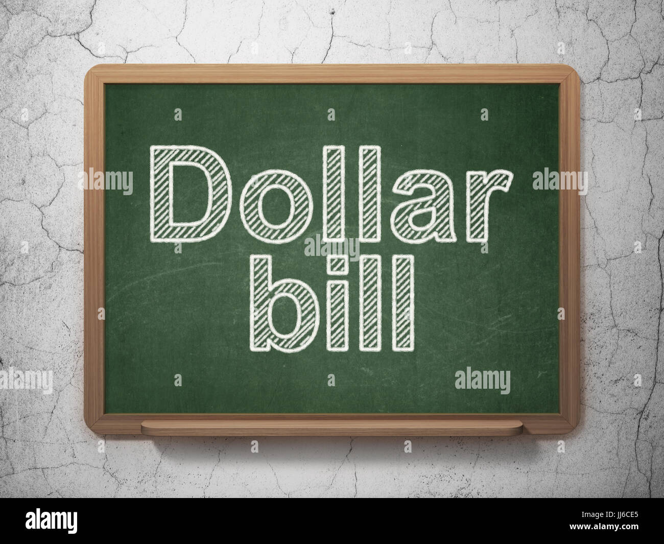 Money concept: Dollar Bill on chalkboard background Stock Photo - Alamy