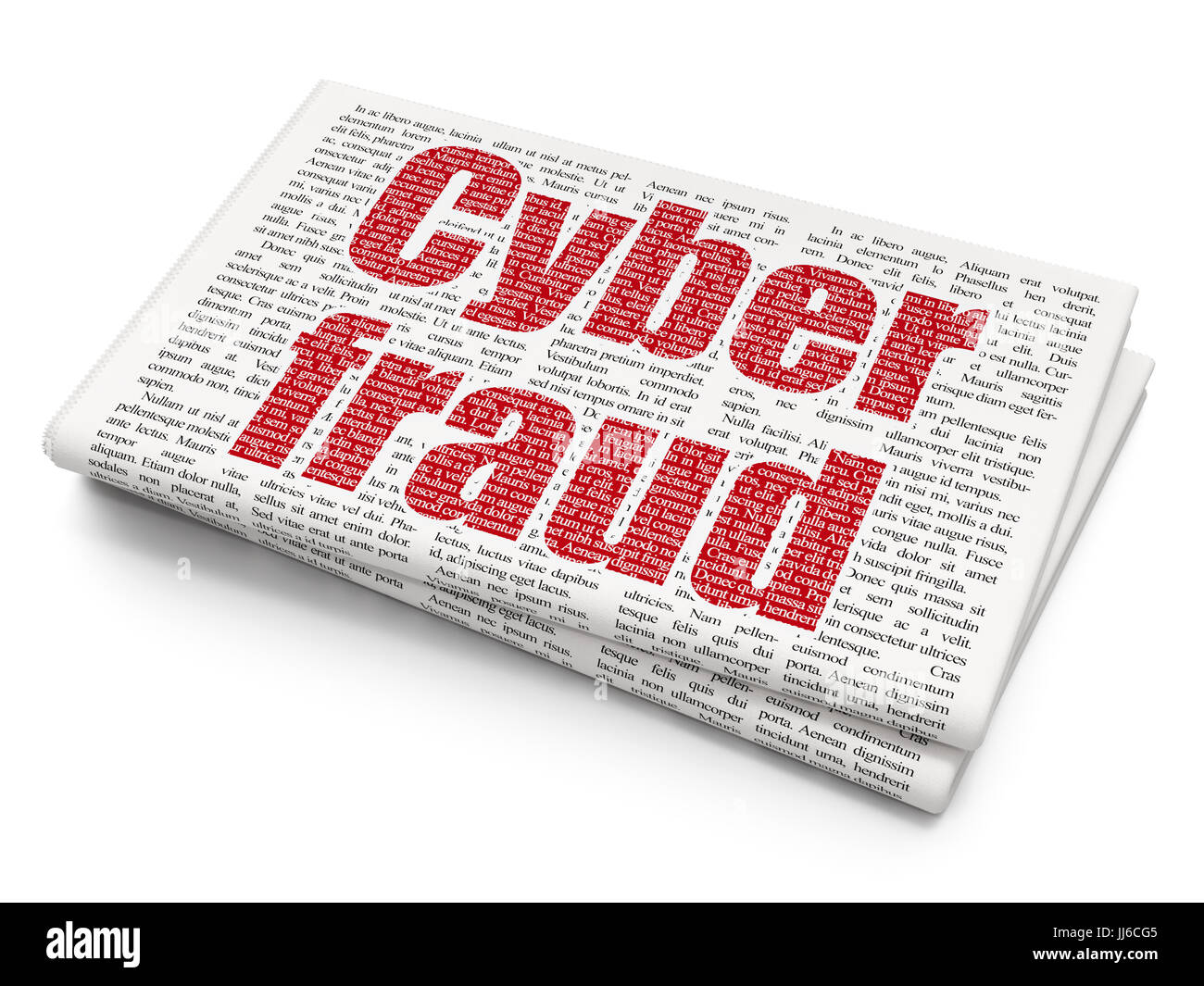 Safety concept: Cyber Fraud on Newspaper background Stock Photo - Alamy