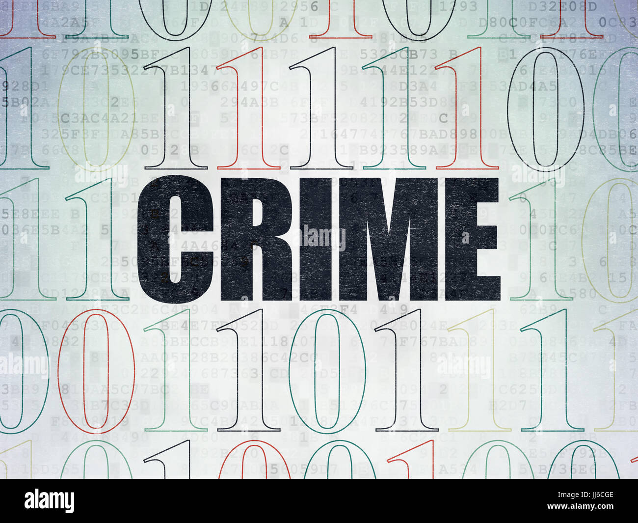 Safety concept: Crime on Digital Data Paper background Stock Photo - Alamy