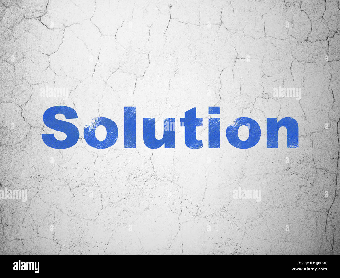 Finance concept: Solution on wall background Stock Photo - Alamy