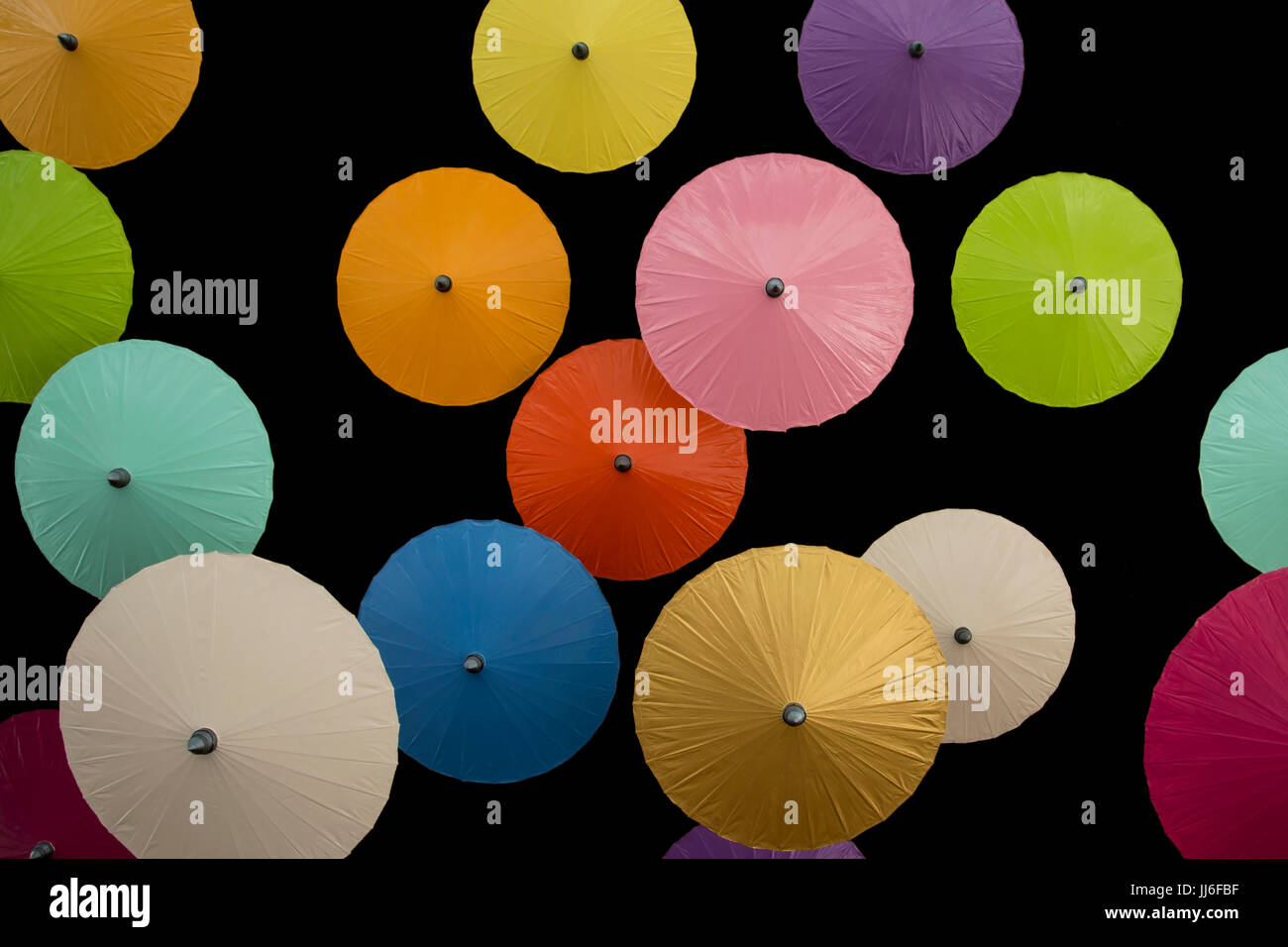 An array of colorful umbrellas and parasols Stock Photo - Alamy