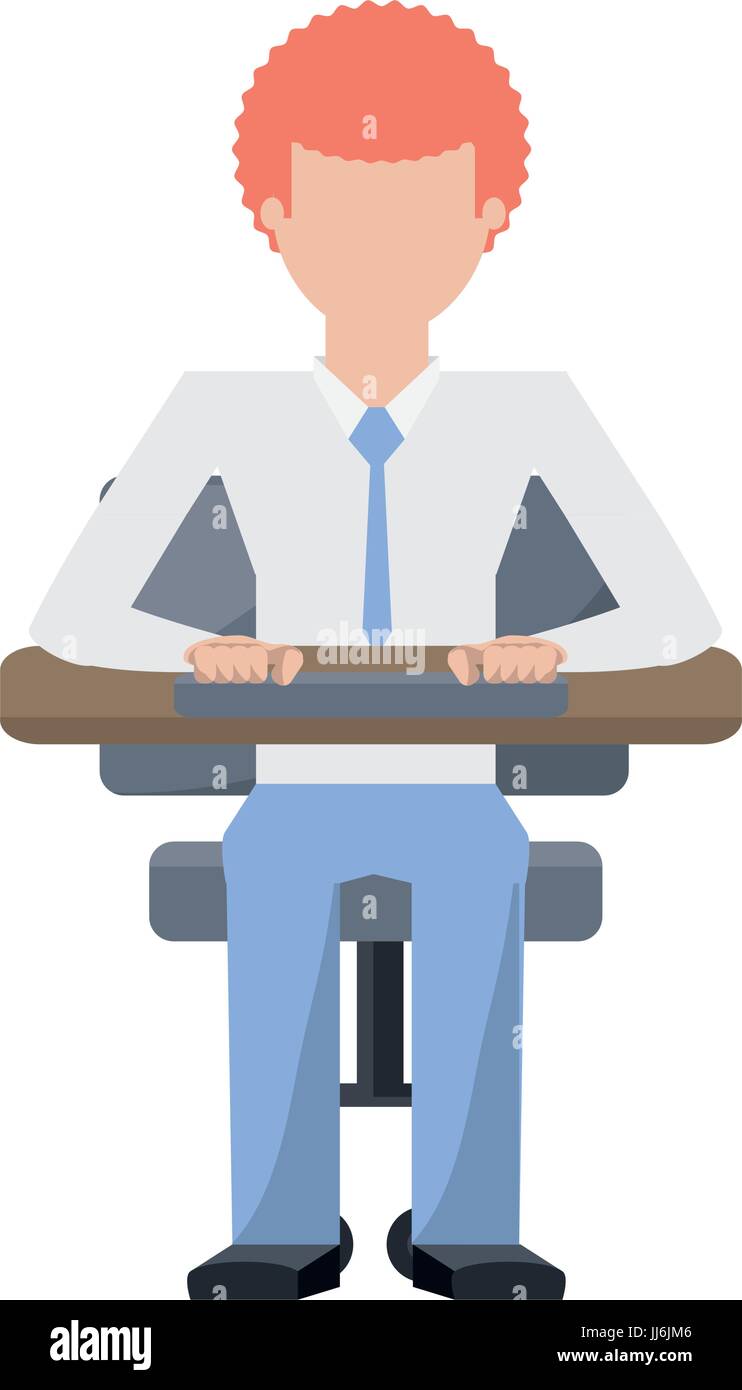Man sitting on a chair icon vector illustration graphic design Stock ...