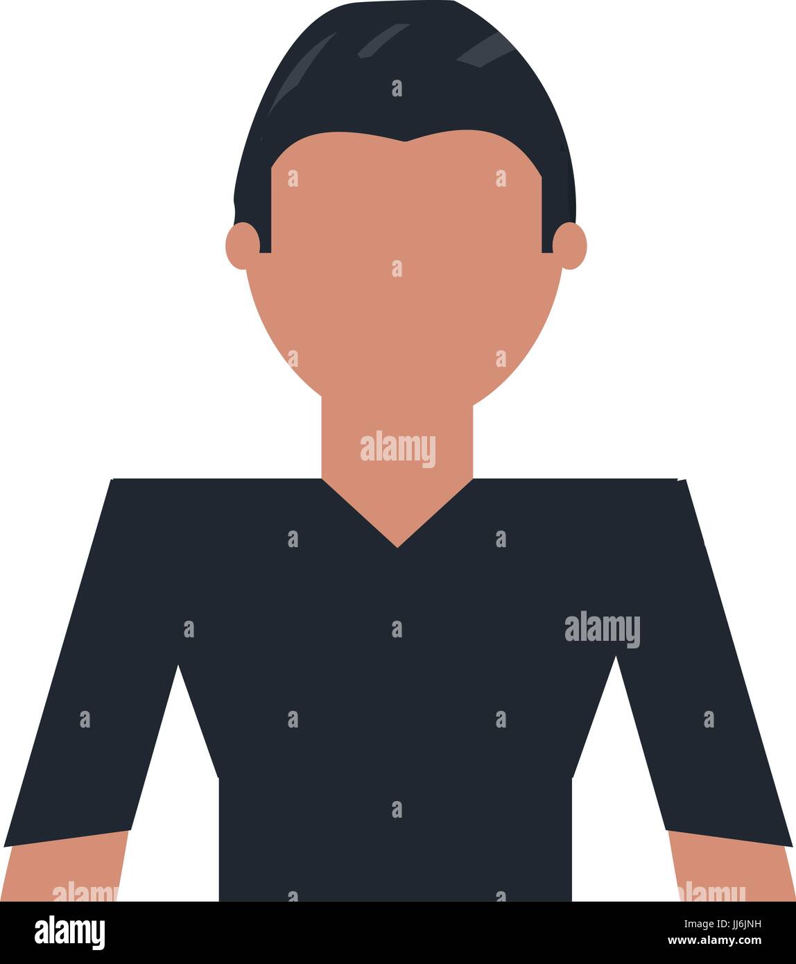 Man faceless avatar icon vector illustration graphic design Stock ...