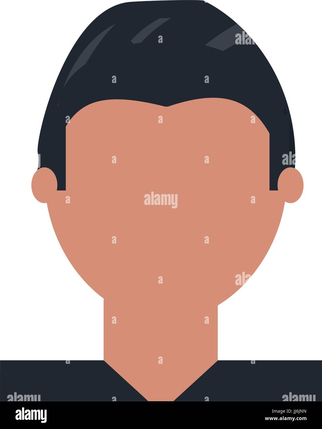 Man faceless avatar icon vector illustration graphic design Stock ...