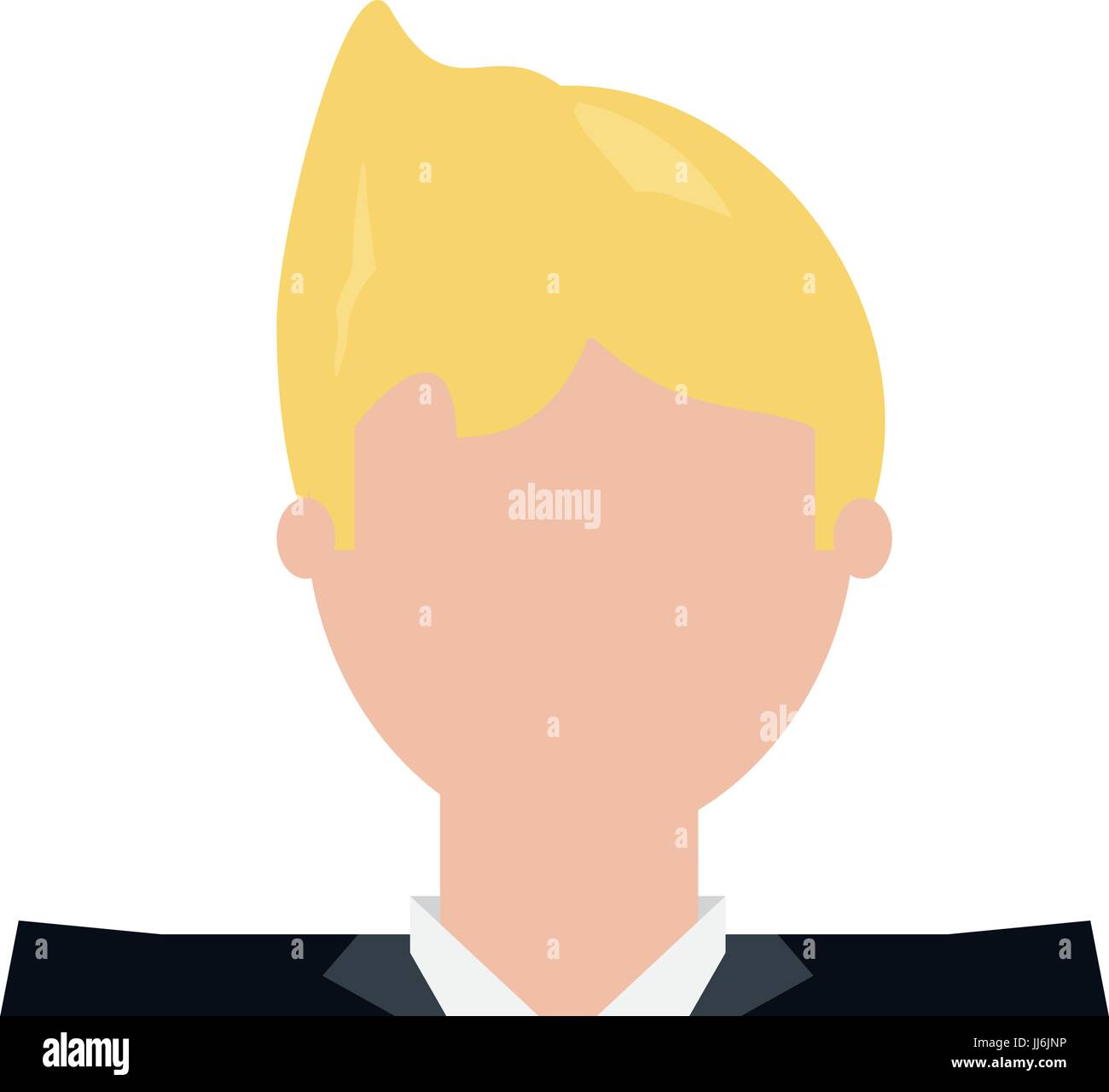 Man faceless avatar icon vector illustration graphic design Stock ...
