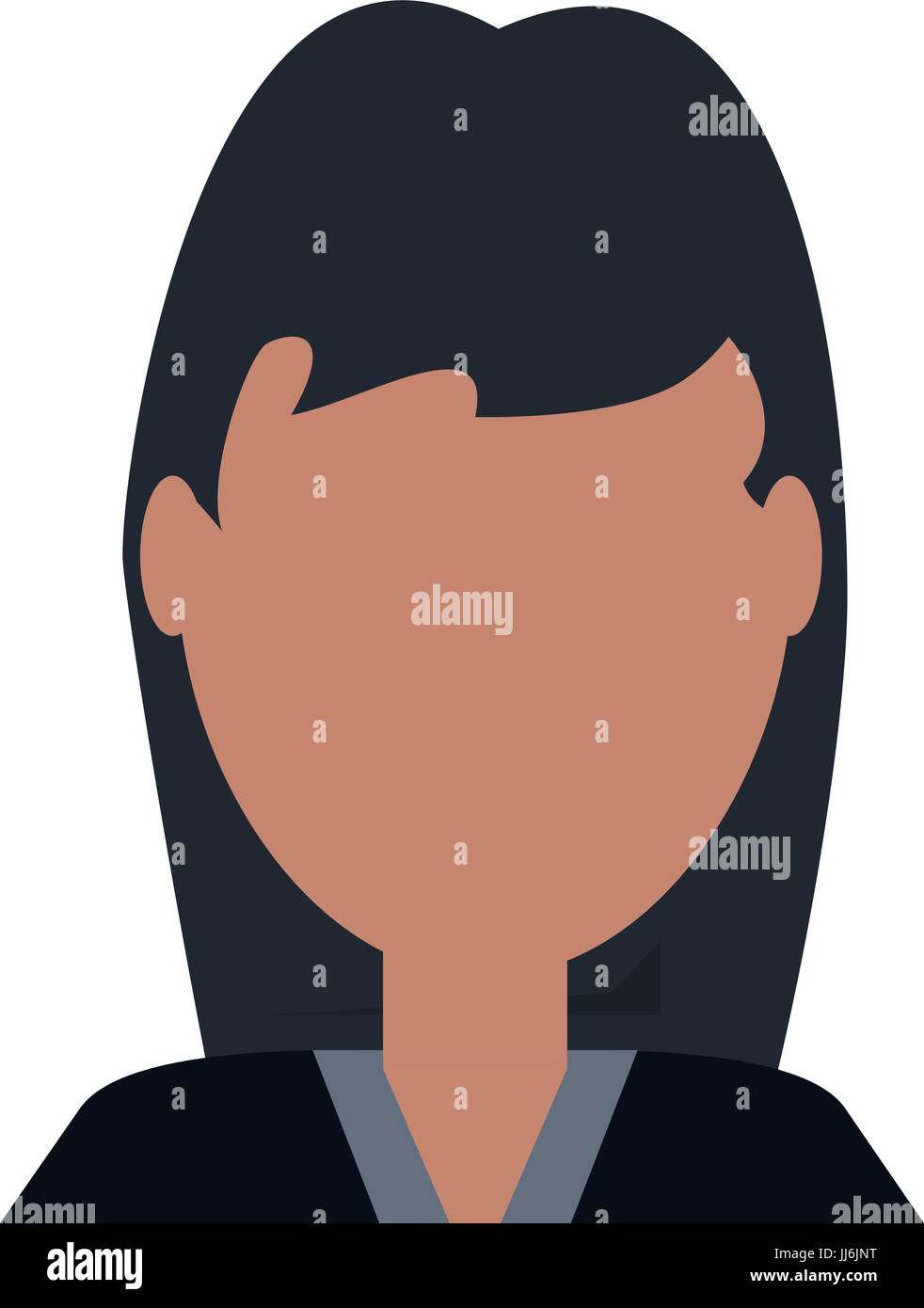 Woman faceless avatar icon vector illustration graphic design Stock ...