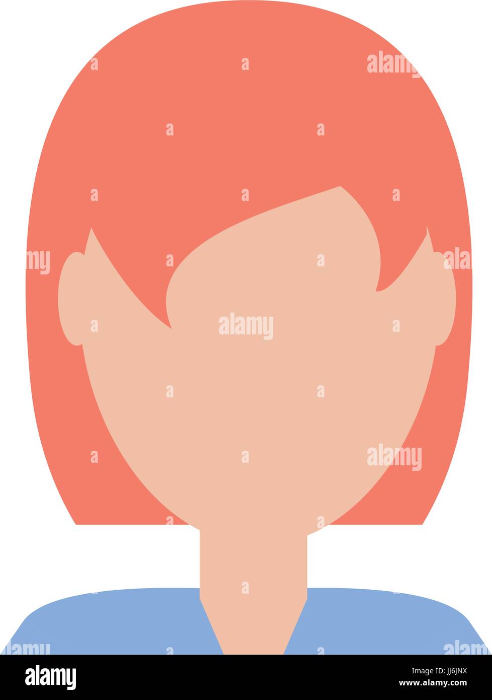 Woman faceless avatar icon vector illustration graphic design Stock ...