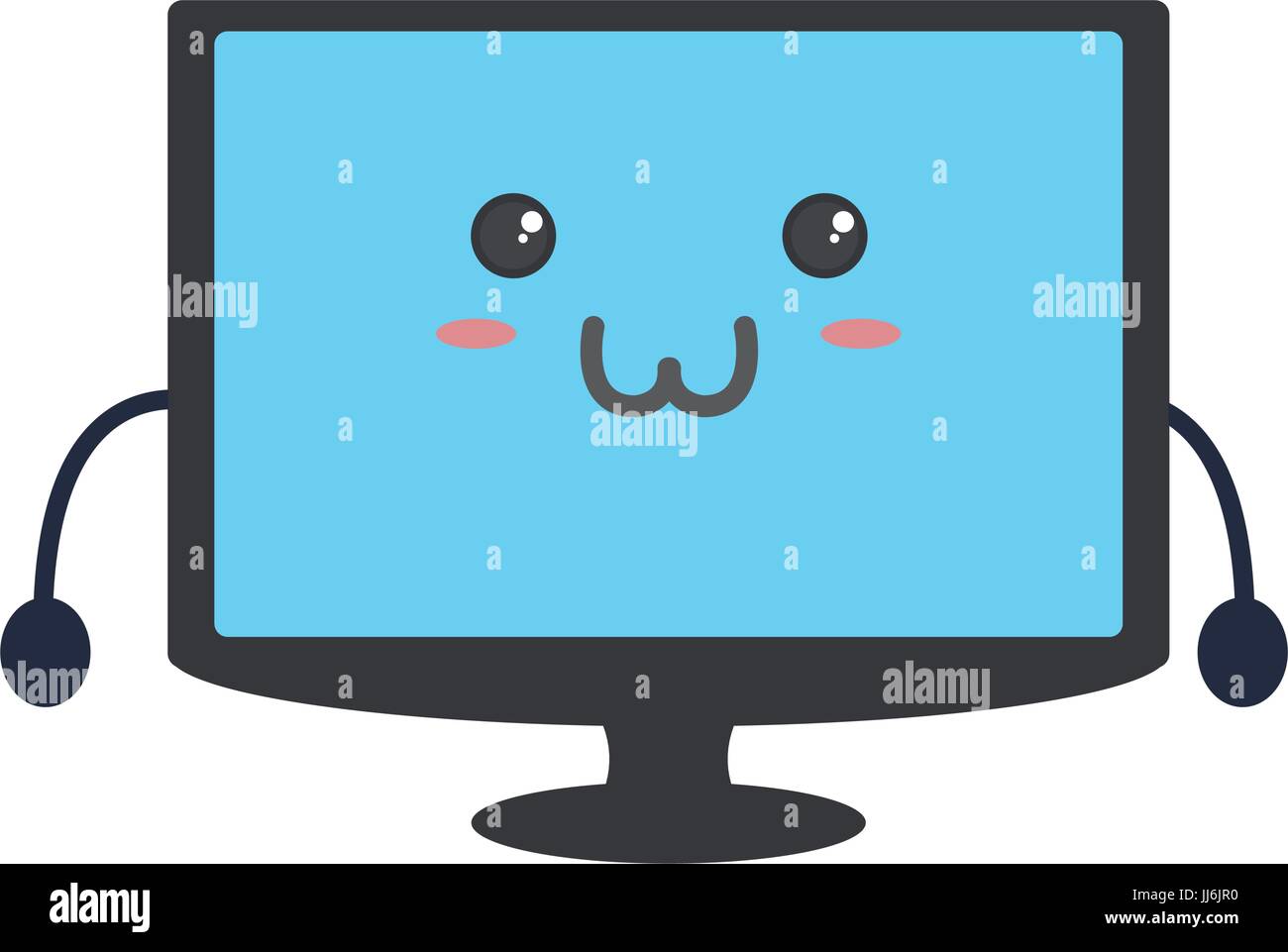 Cute tv Screen icon vector illustration graphic design Stock Vector ...