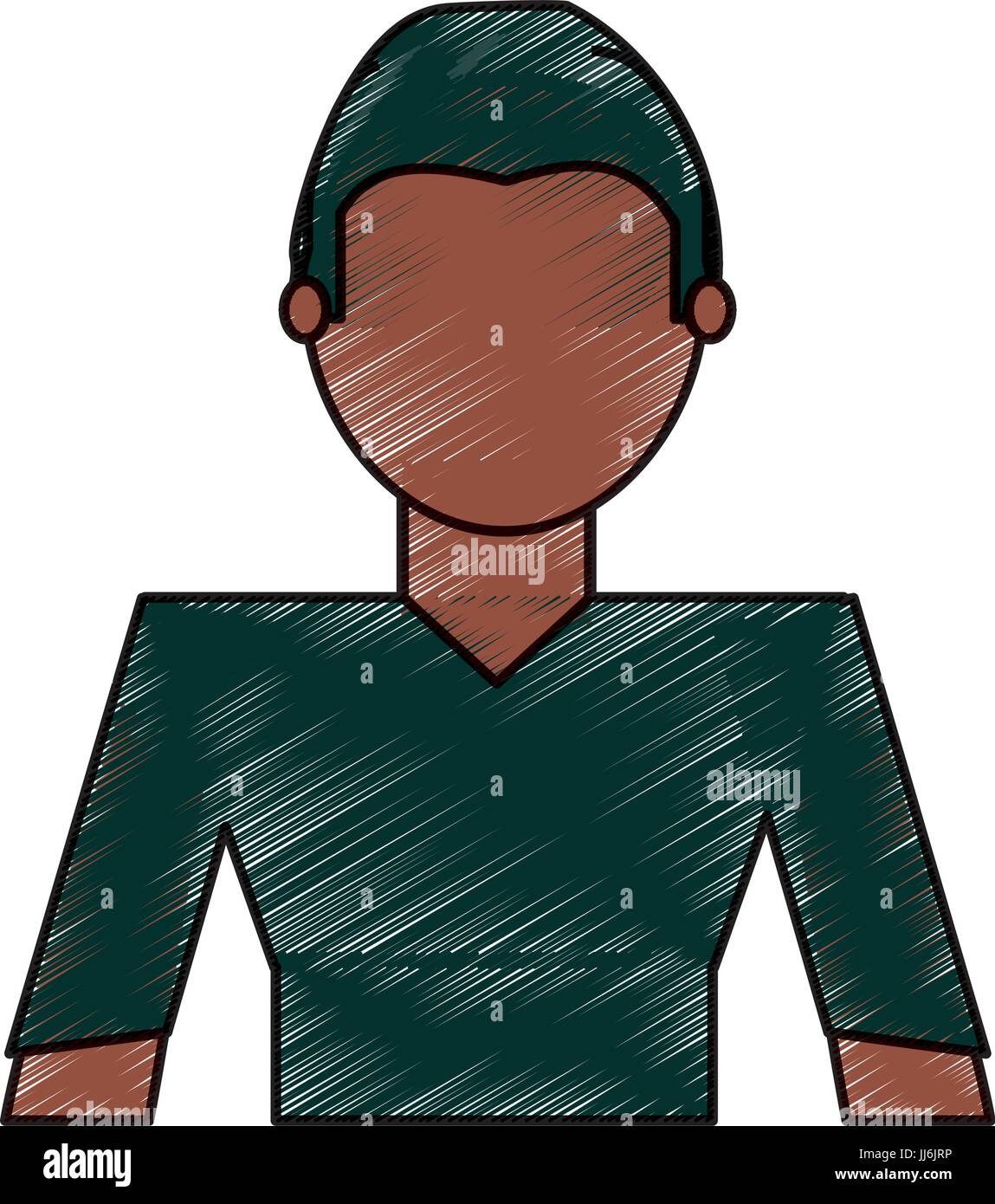 Man faceless avatar icon vector illustration graphic design Stock ...