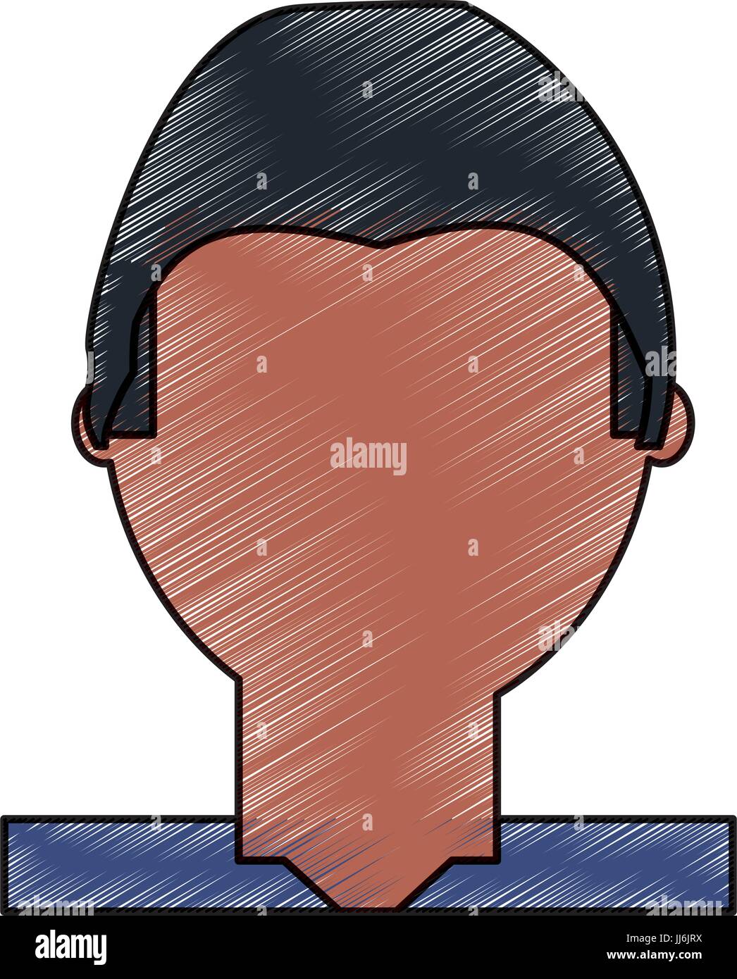 Man faceless avatar icon vector illustration graphic design Stock ...