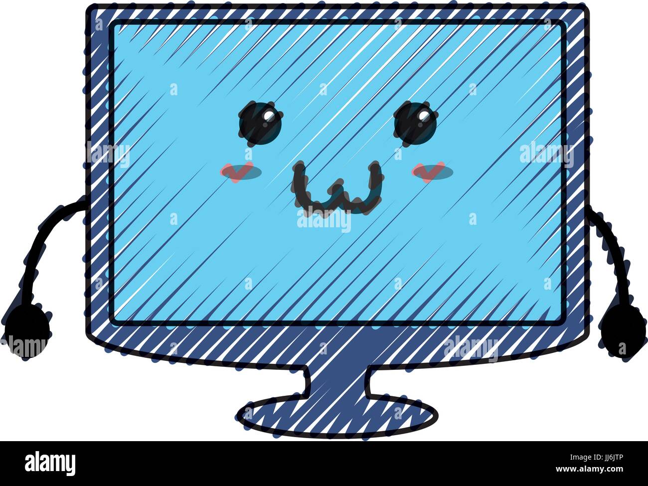 Cute tv Screen icon vector illustration graphic design Stock Vector ...