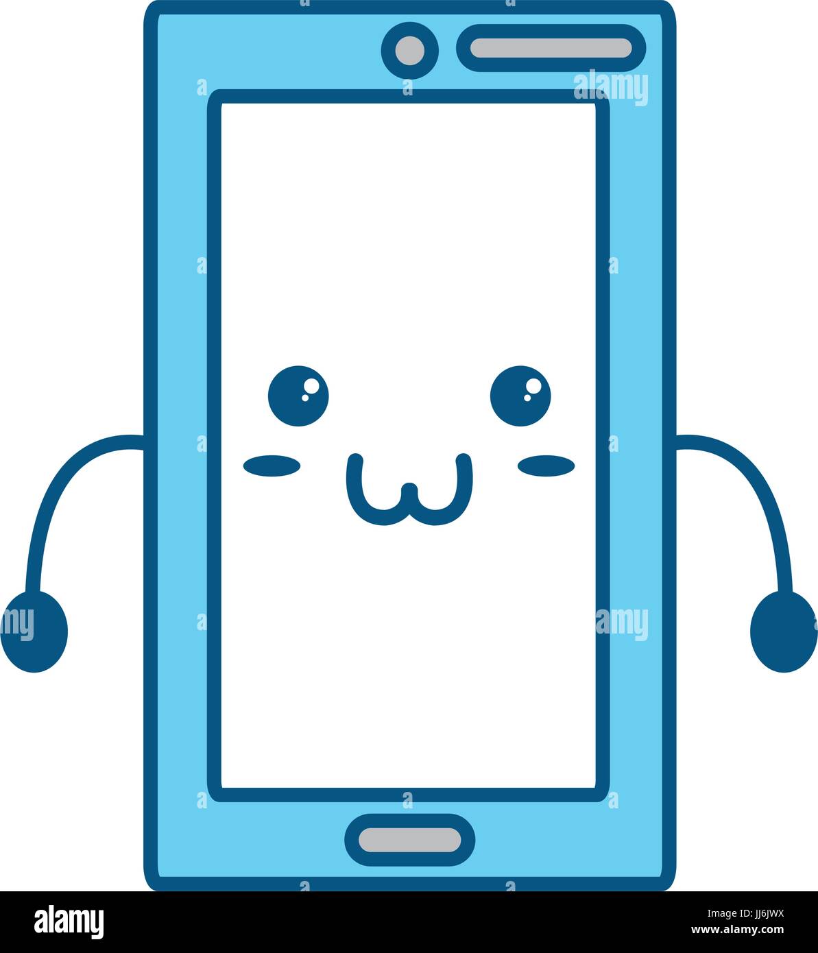 Cute smartphone kawaii icon vector illustration graphic design Stock ...