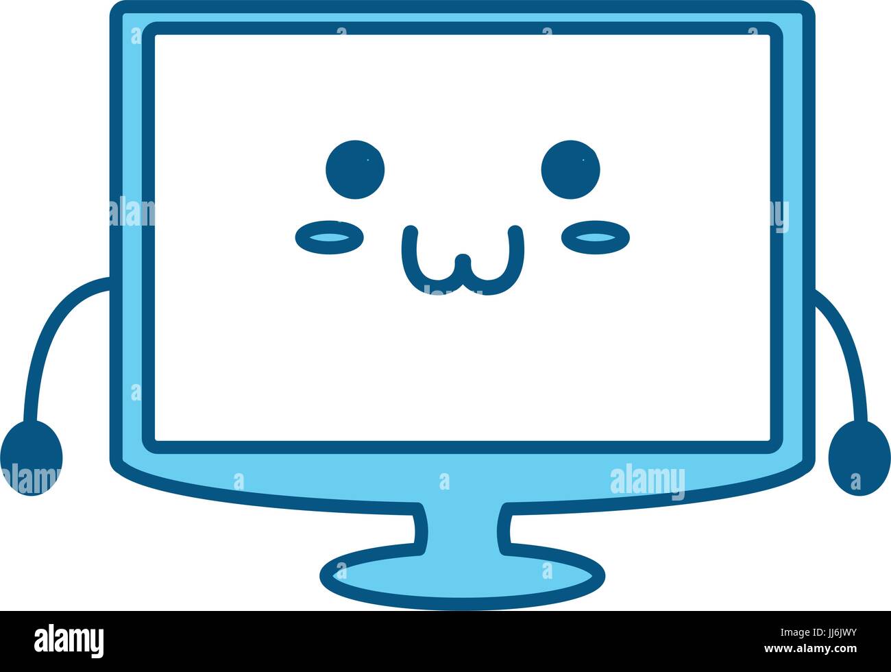 Cute tv Screen icon vector illustration graphic design Stock Vector ...