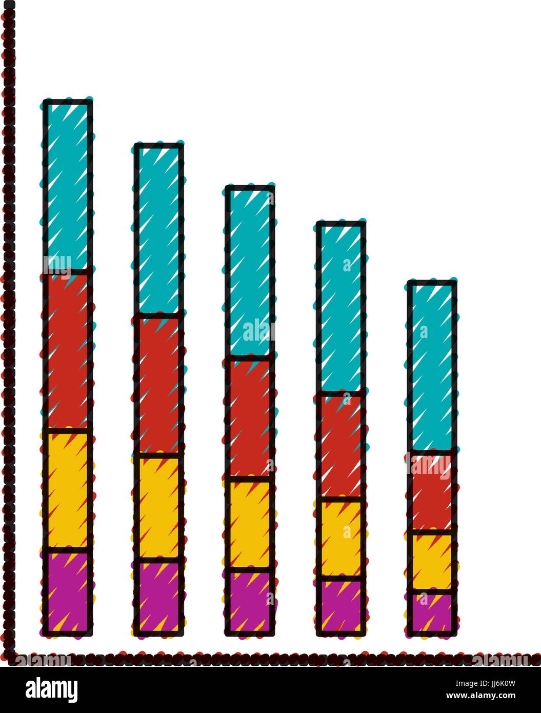Statistics bars graphic icon vector illustration graphic design Stock ...
