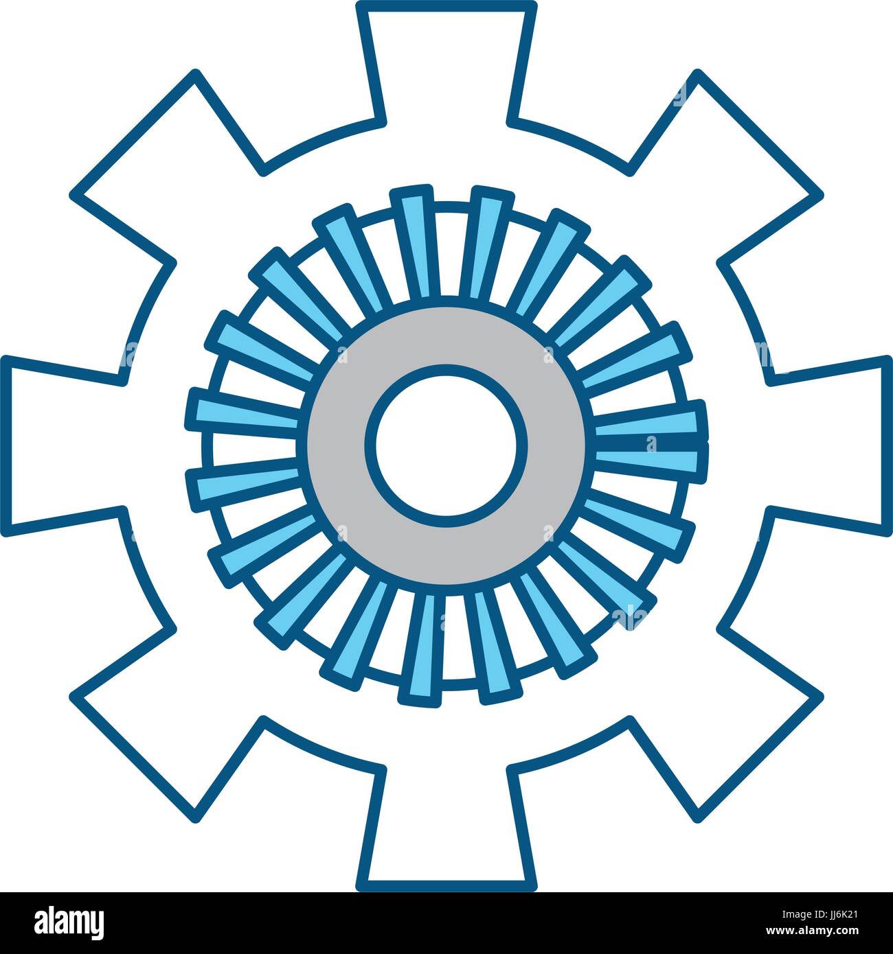Gear machinery piece icon vector illustration graphic design Stock ...