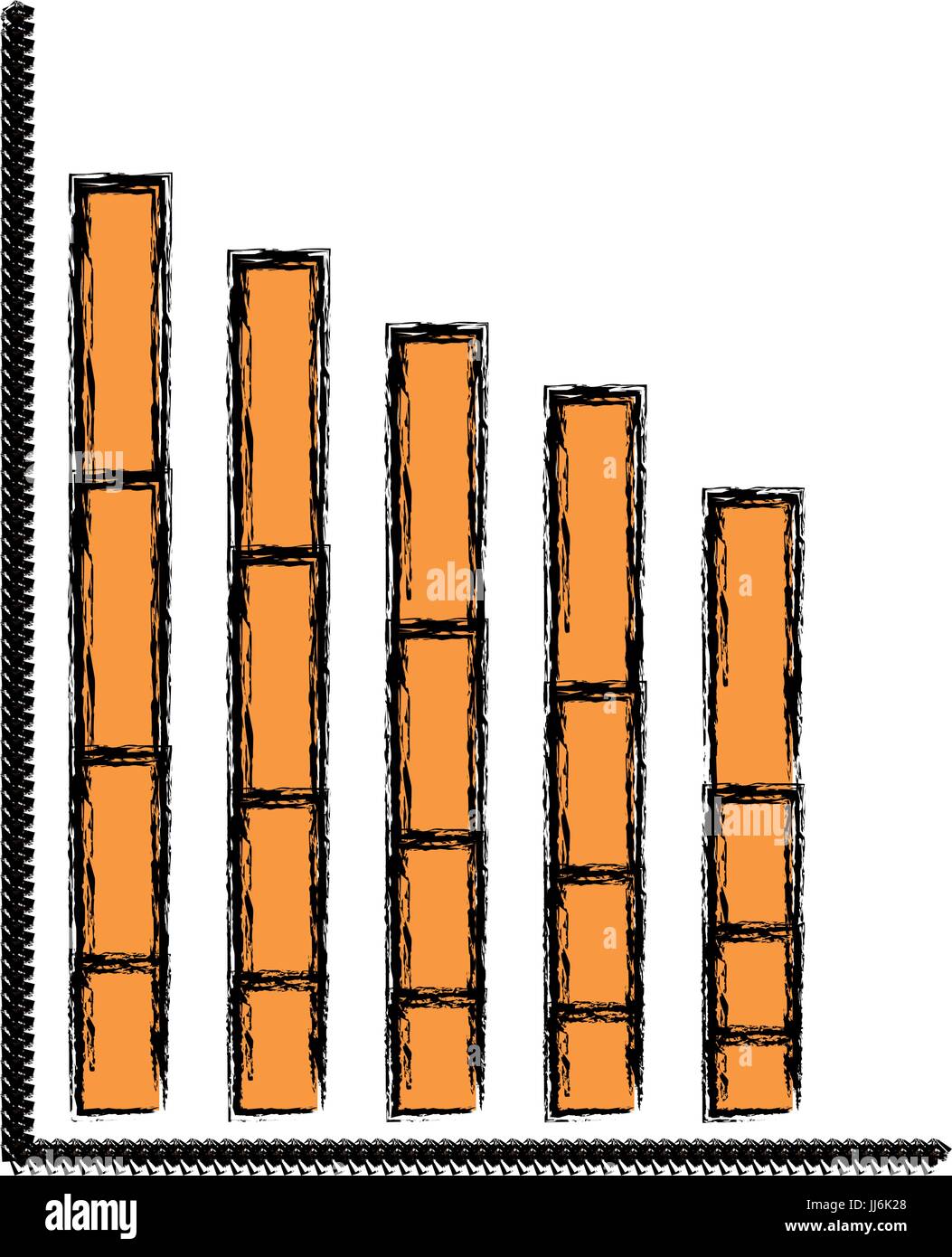 Statistics bars graphic icon vector illustration graphic design Stock ...