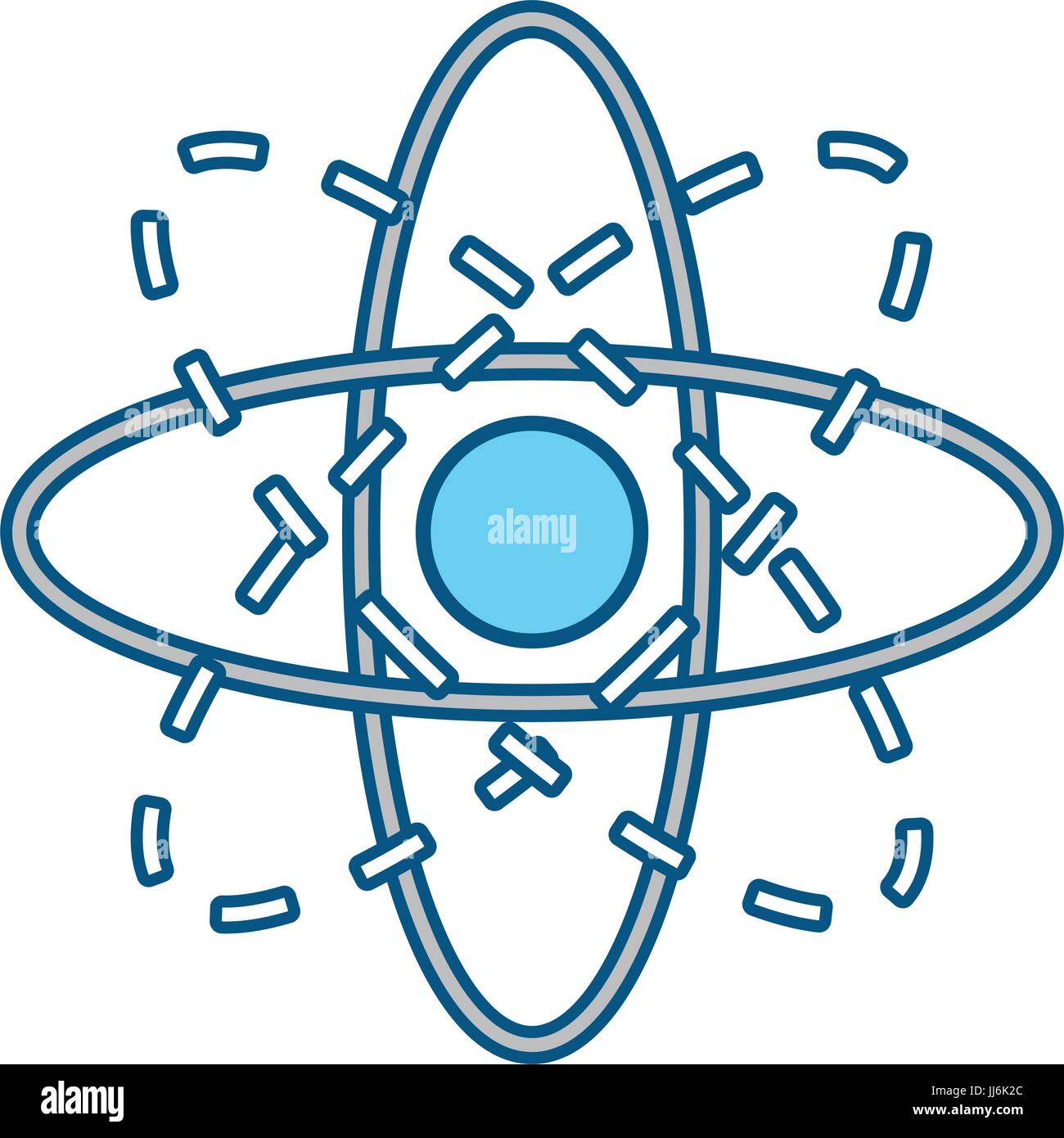 Atom science symbol icon vector illustration graphic design Stock ...