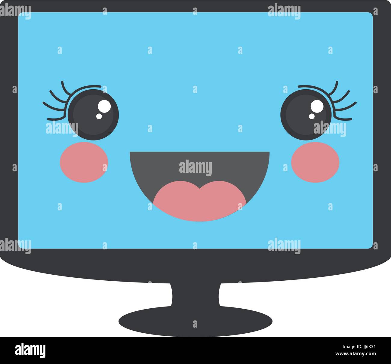 Cute tv Screen icon vector illustration graphic design Stock Vector ...