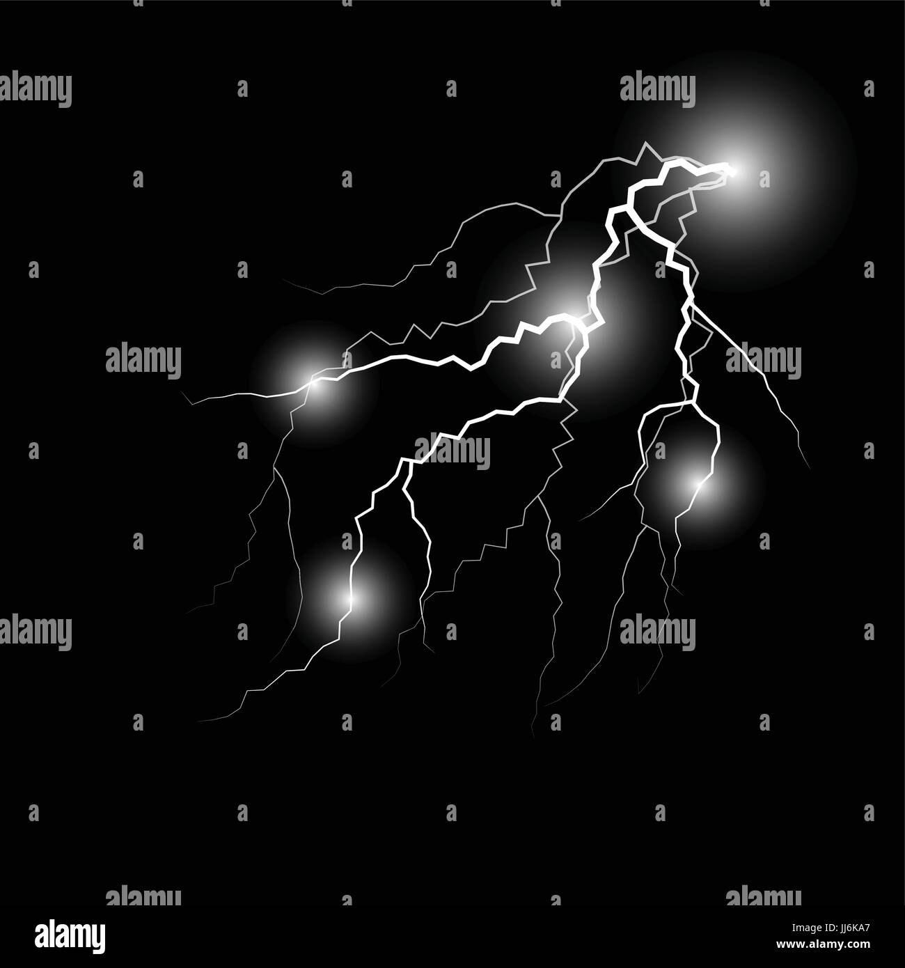 vector lightning flash strike background Stock Vector Image & Art - Alamy
