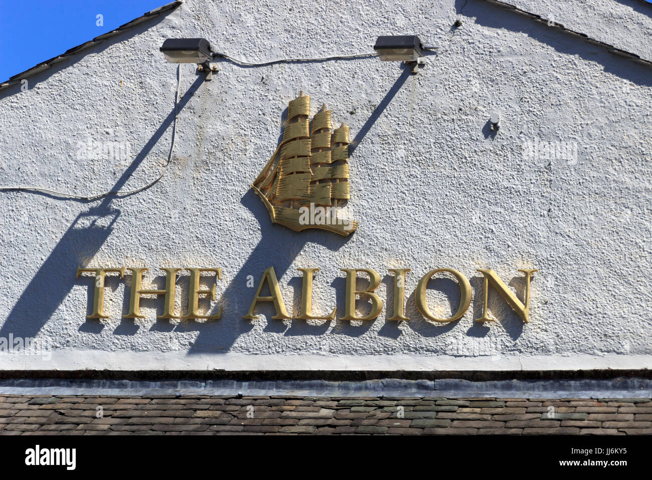 The Albion Pub Sign Stock Photo - Alamy