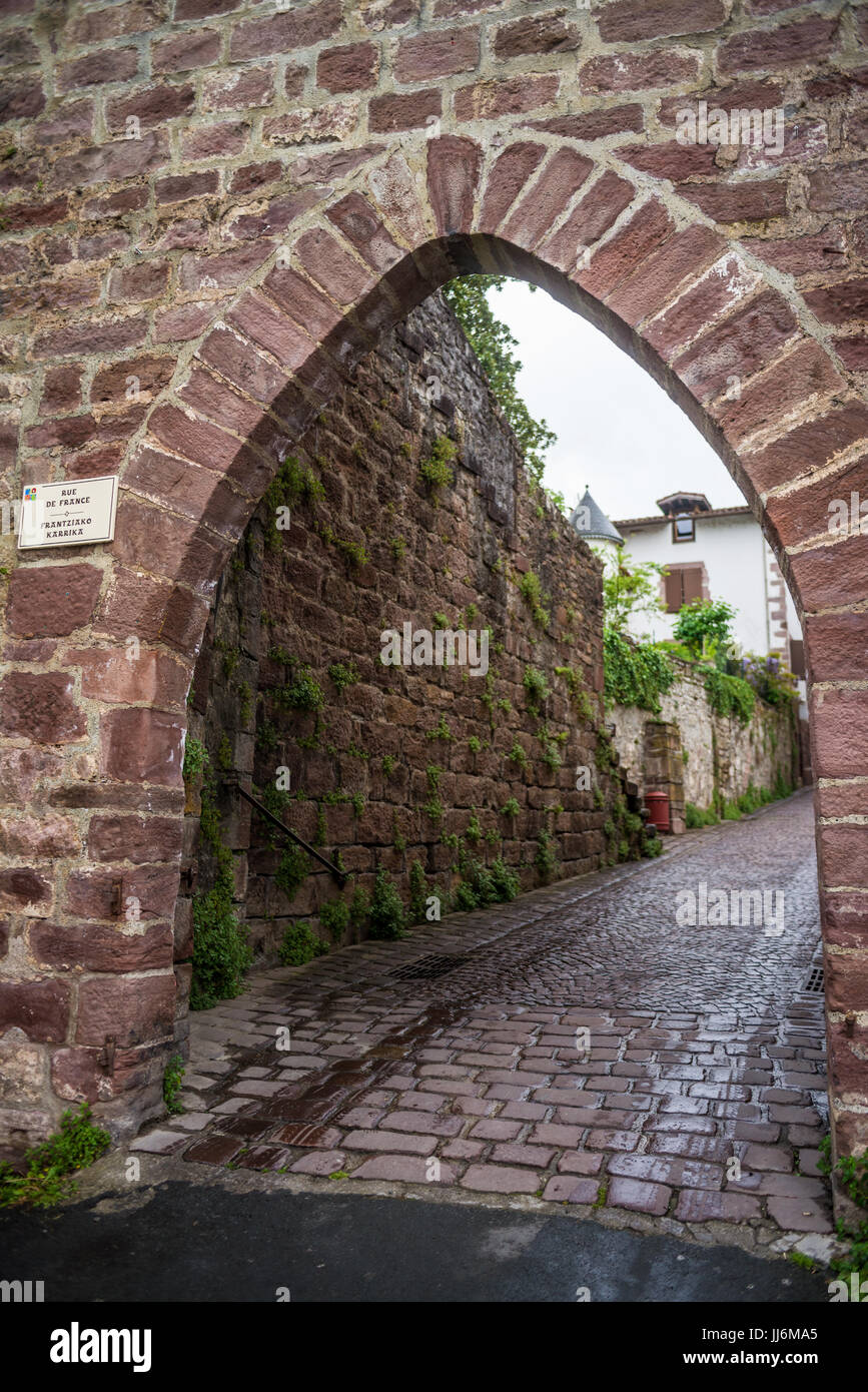 Old capital of the traditional Basque province of Lower Navarre. It is ...
