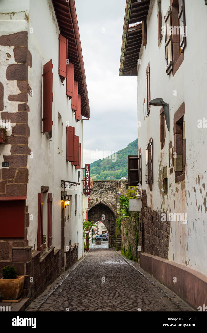 Old capital of the traditional Basque province of Lower Navarre. It is ...