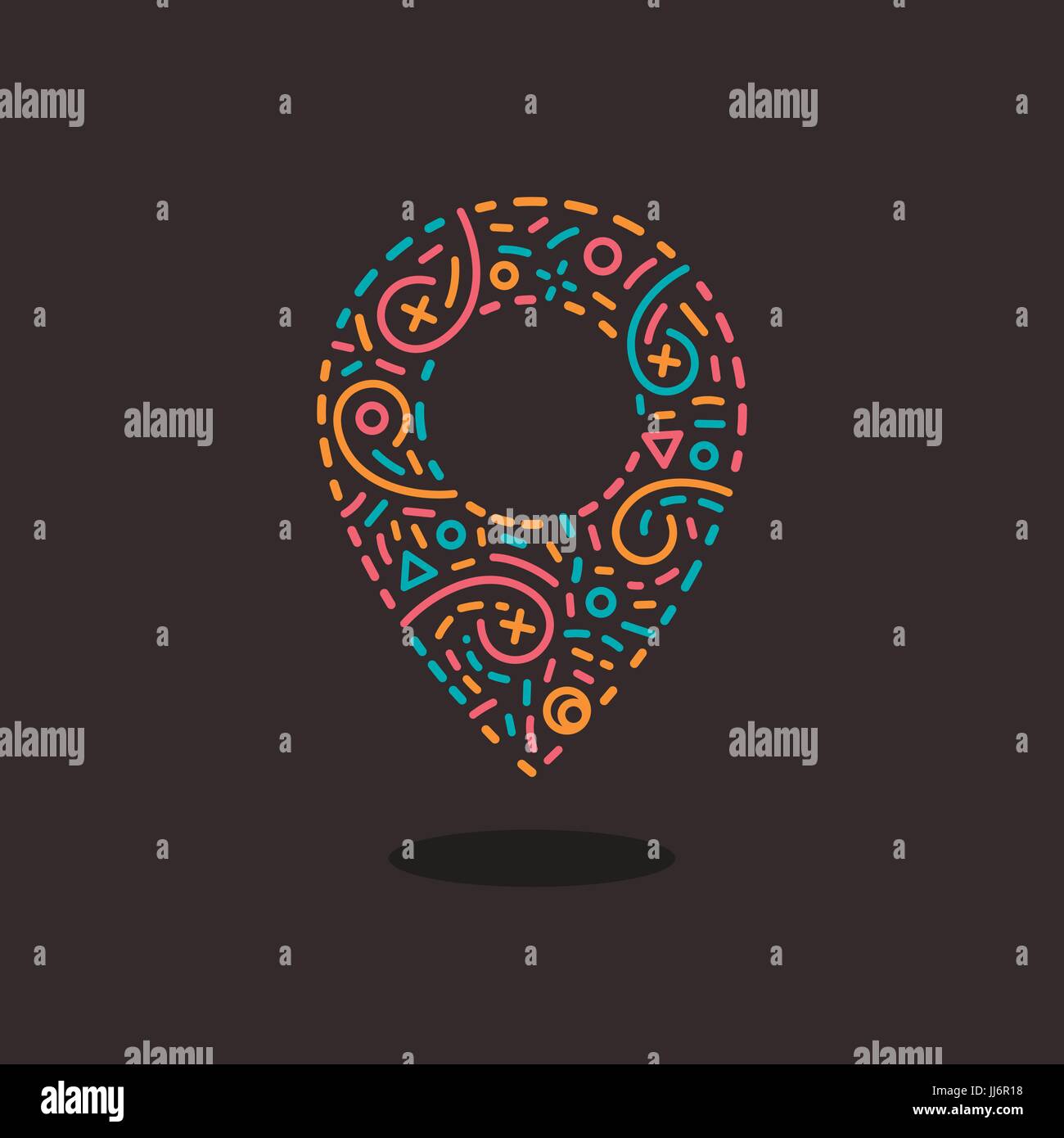 Location concept Stock Vector Images - Alamy