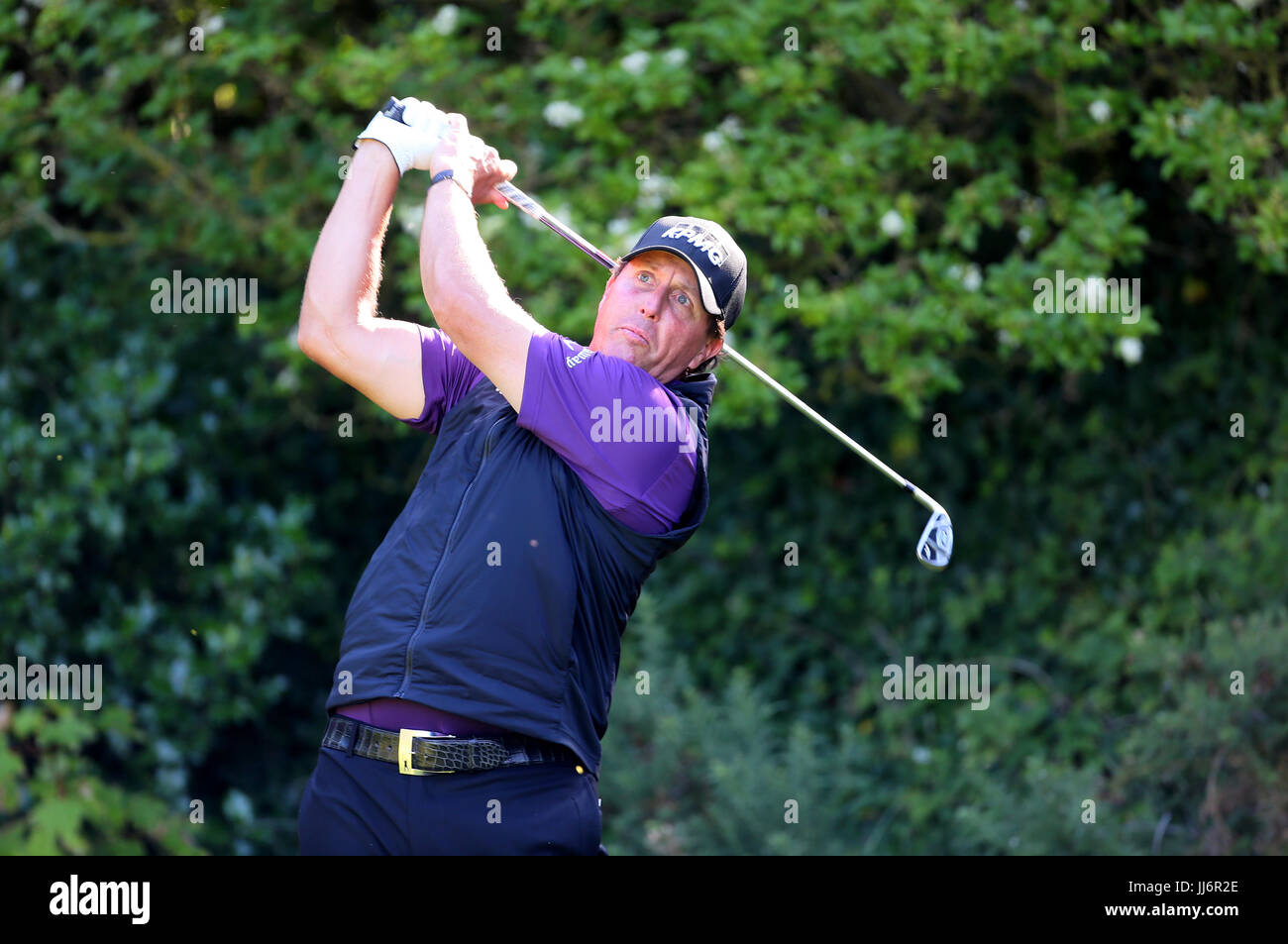 USA's Phil Mickelson during practice day three of The Open Championship ...
