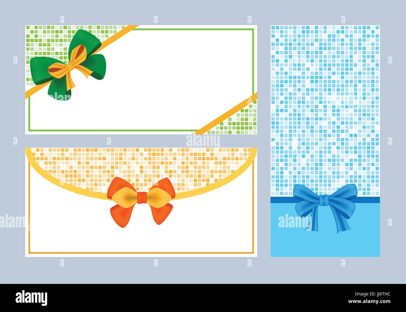 Bows blue realistic design Stock Vector Images - Alamy