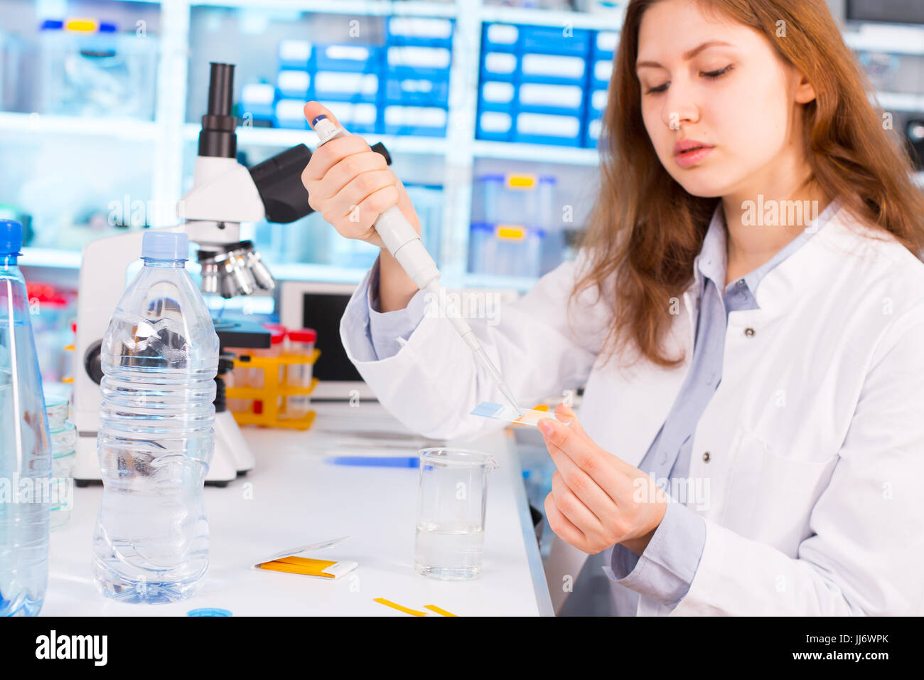 Women work in food quality inspection laboratory Stock Photo - Alamy