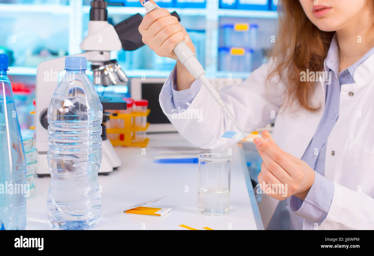 Women work in food quality inspection laboratory Stock Photo - Alamy