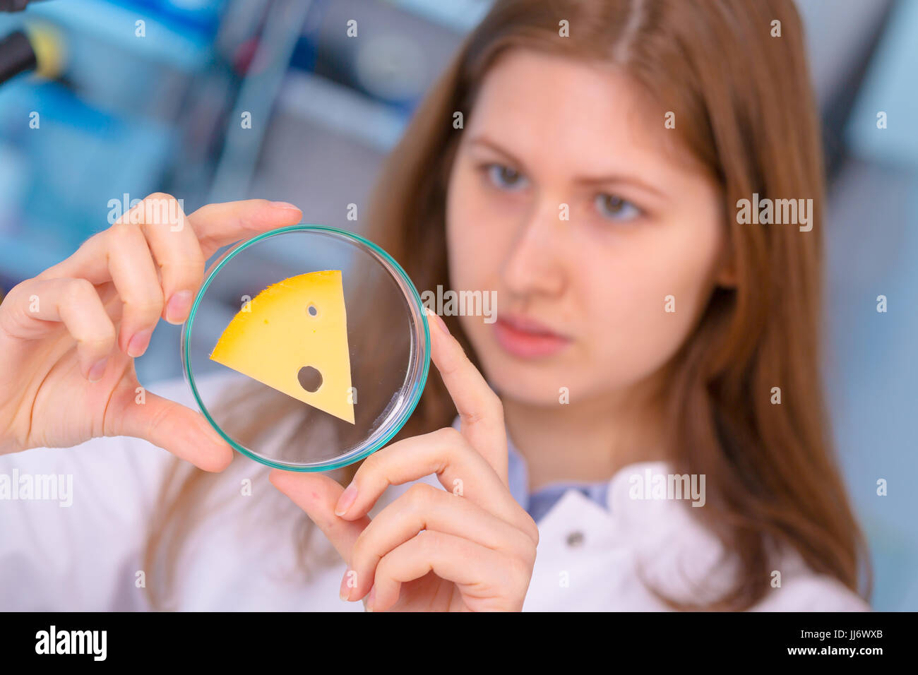 Women work in food quality inspection laboratory Stock Photo - Alamy