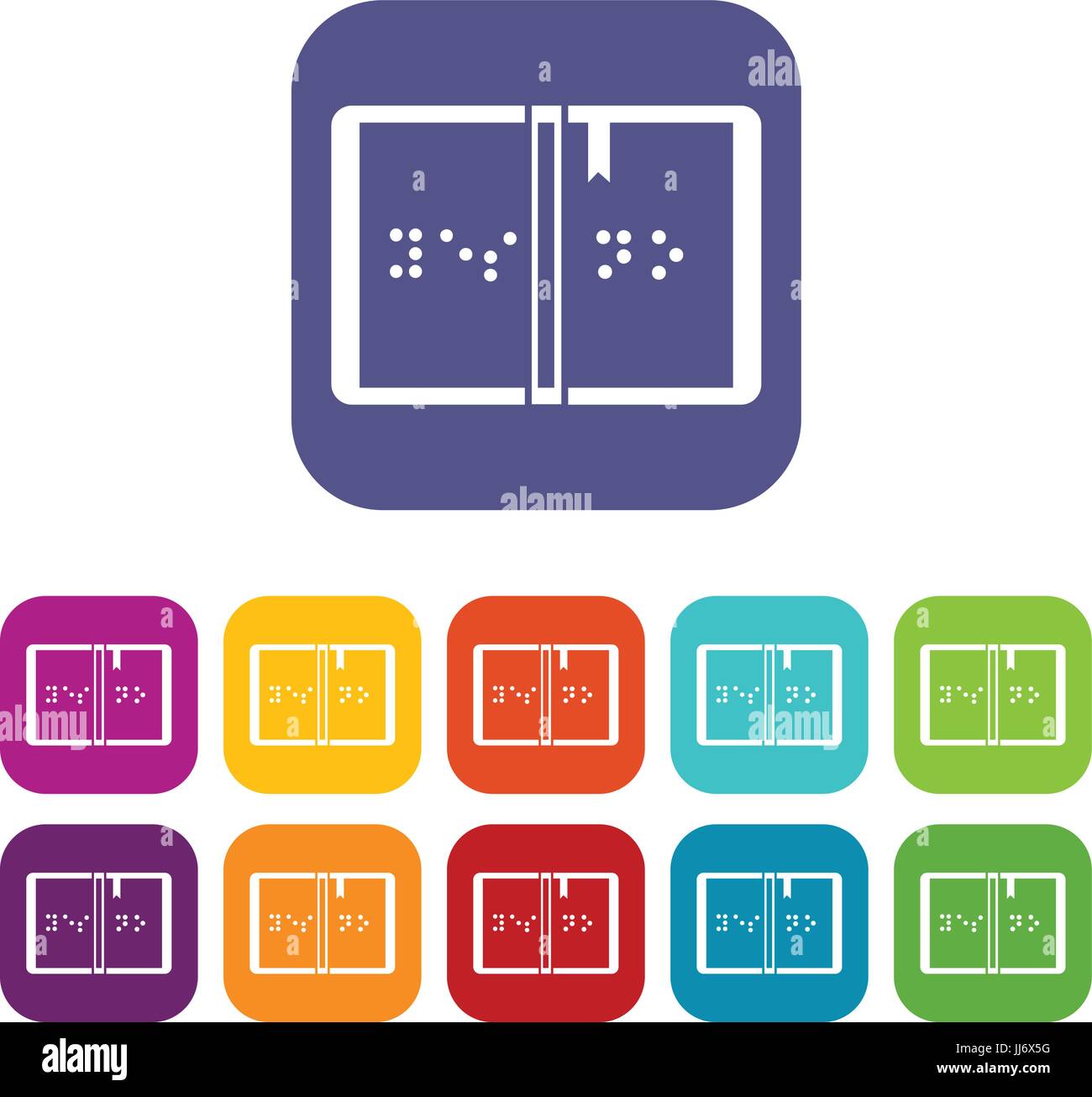 Braille icons set Stock Vector Image & Art - Alamy