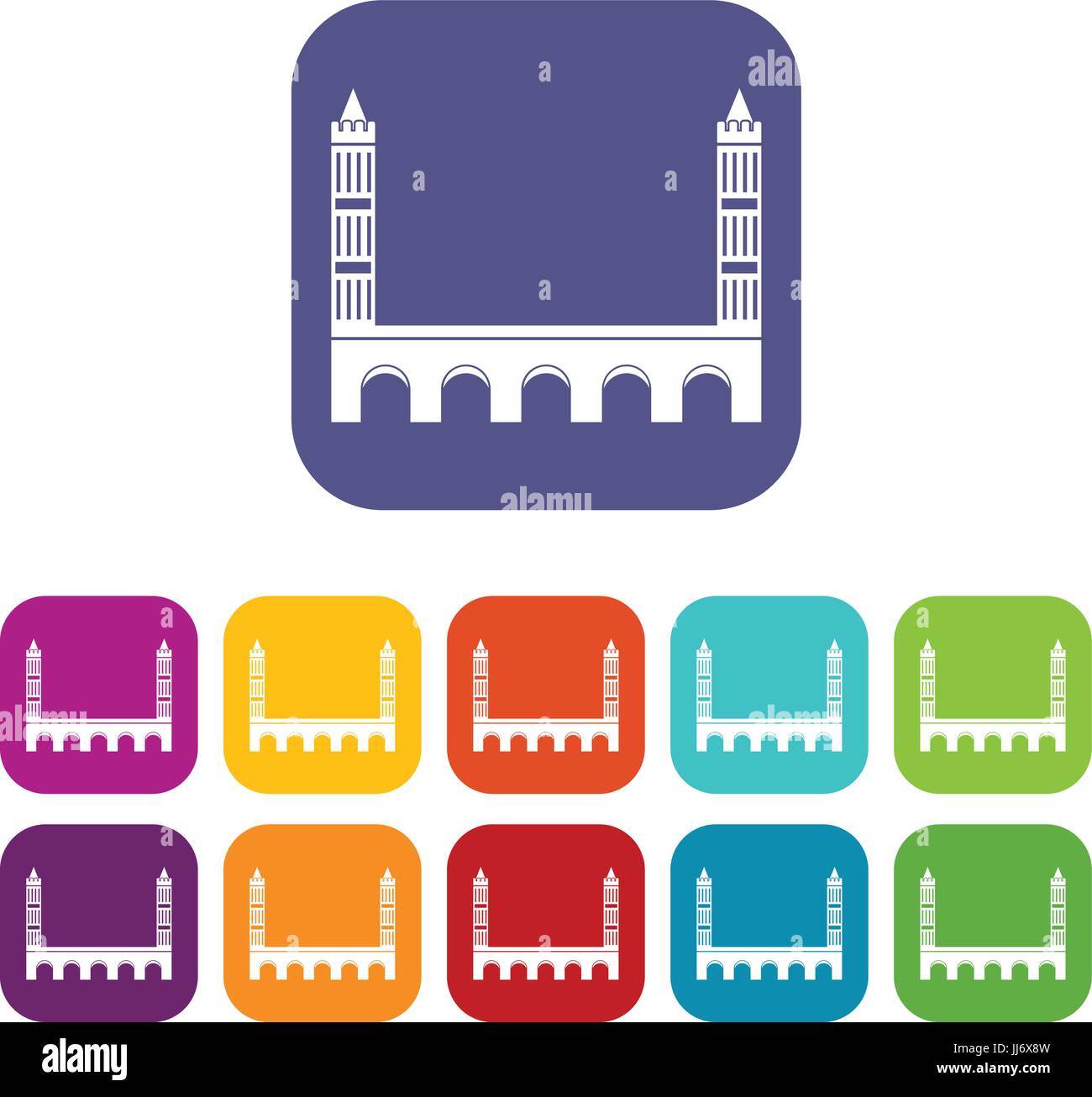 Bridge icons set Stock Vector Image & Art - Alamy
