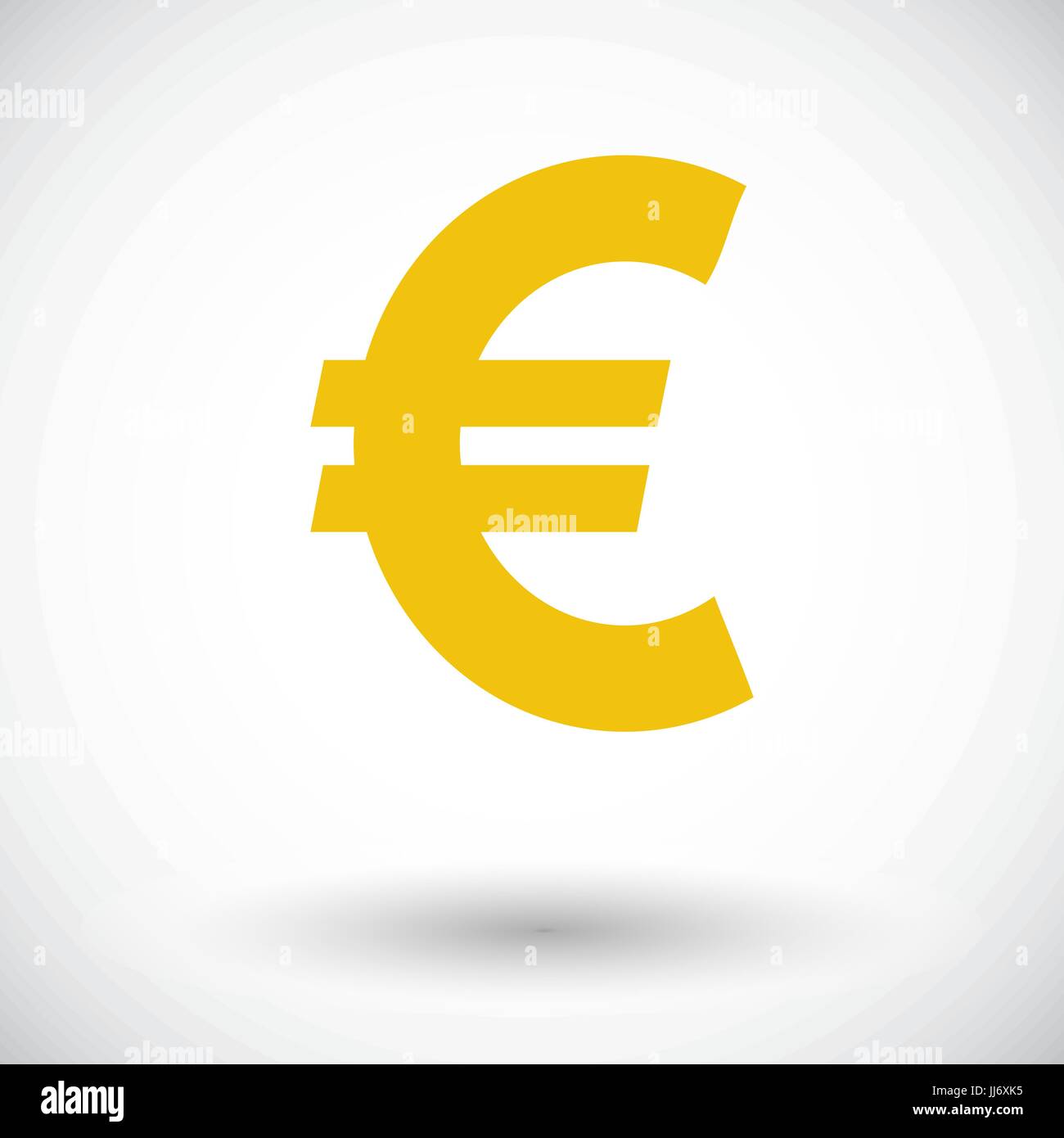 Euro. Single flat icon on white background. Vector illustration Stock ...