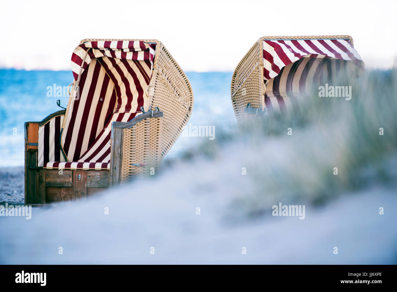beach chair at a beautiful german coast Stock Photo - Alamy