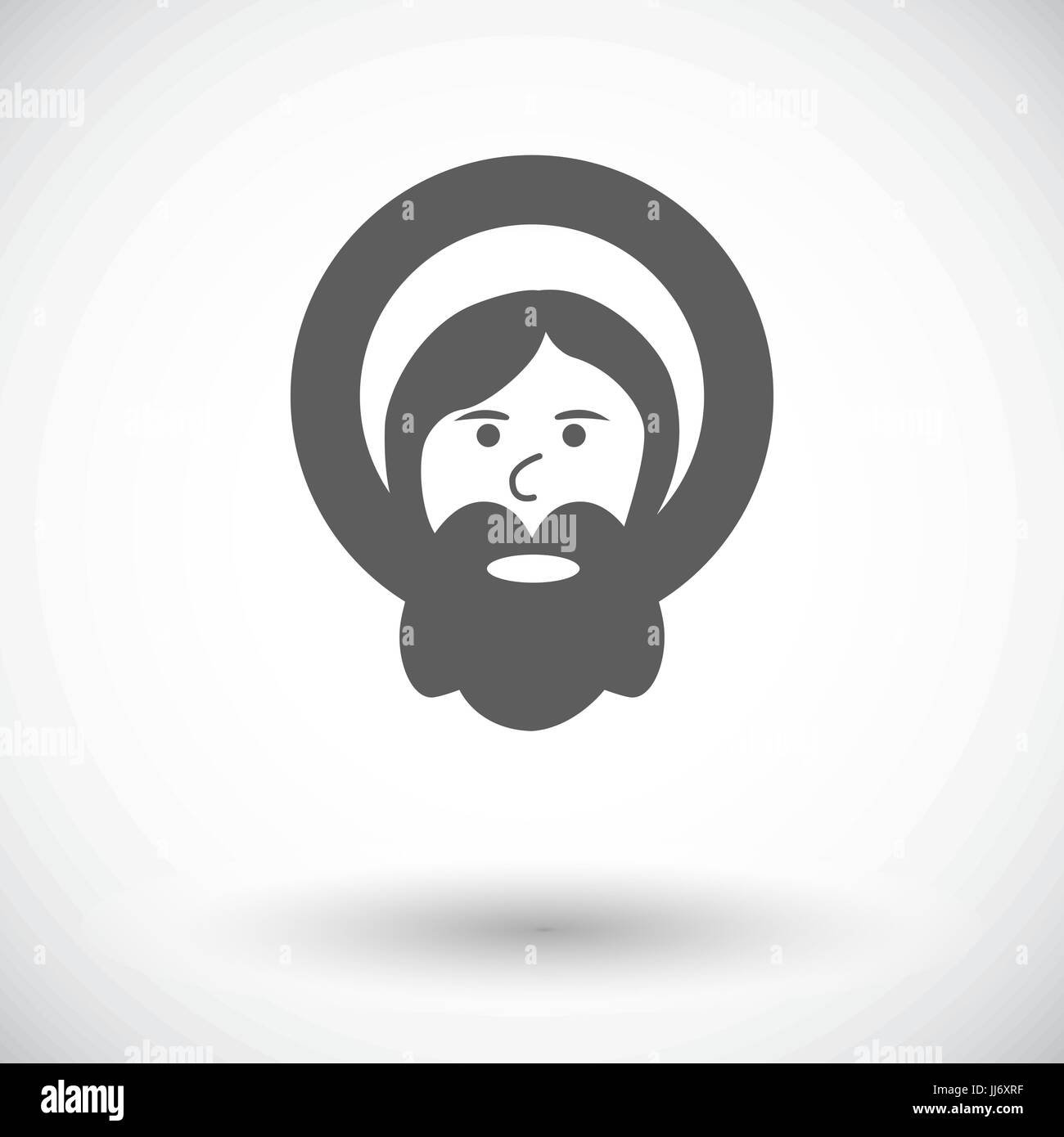 God. Single flat icon on white background. Vector illustration Stock ...