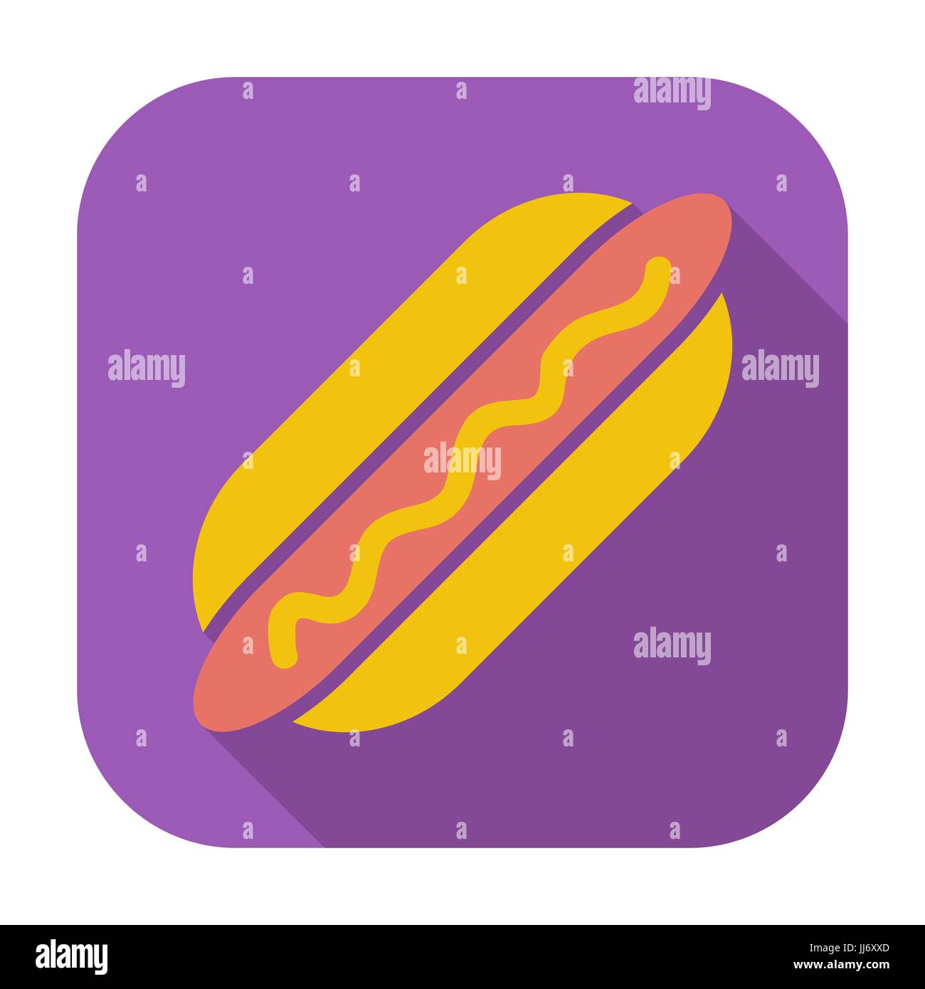 Hot dog single icon Stock Vector Images - Alamy